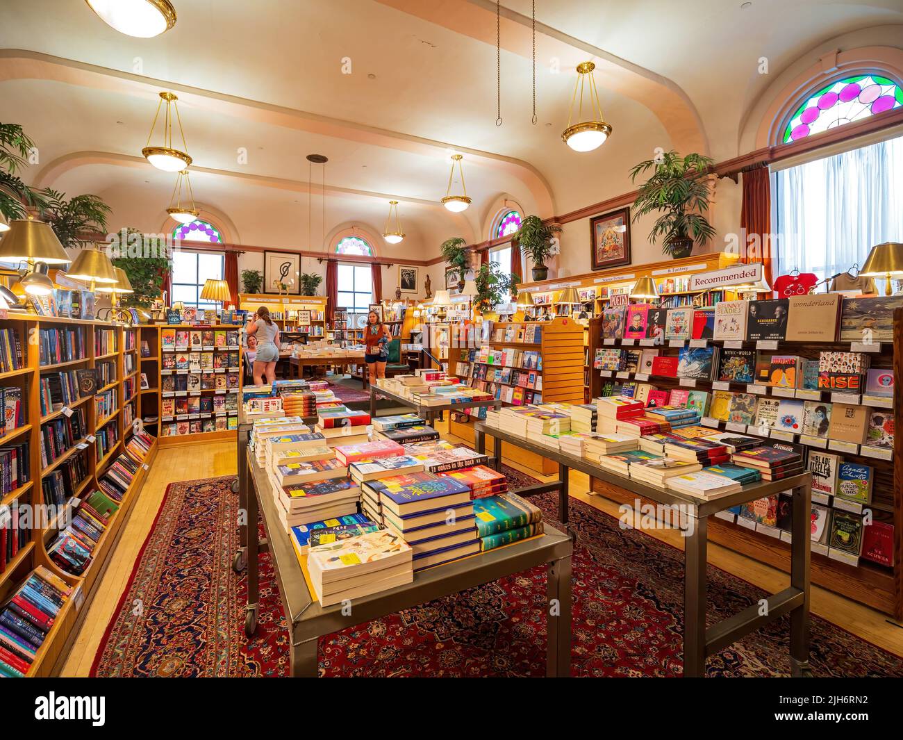 Colorado, JUL 2 2022 - Interior view of the Boulder Book Store Stock ...