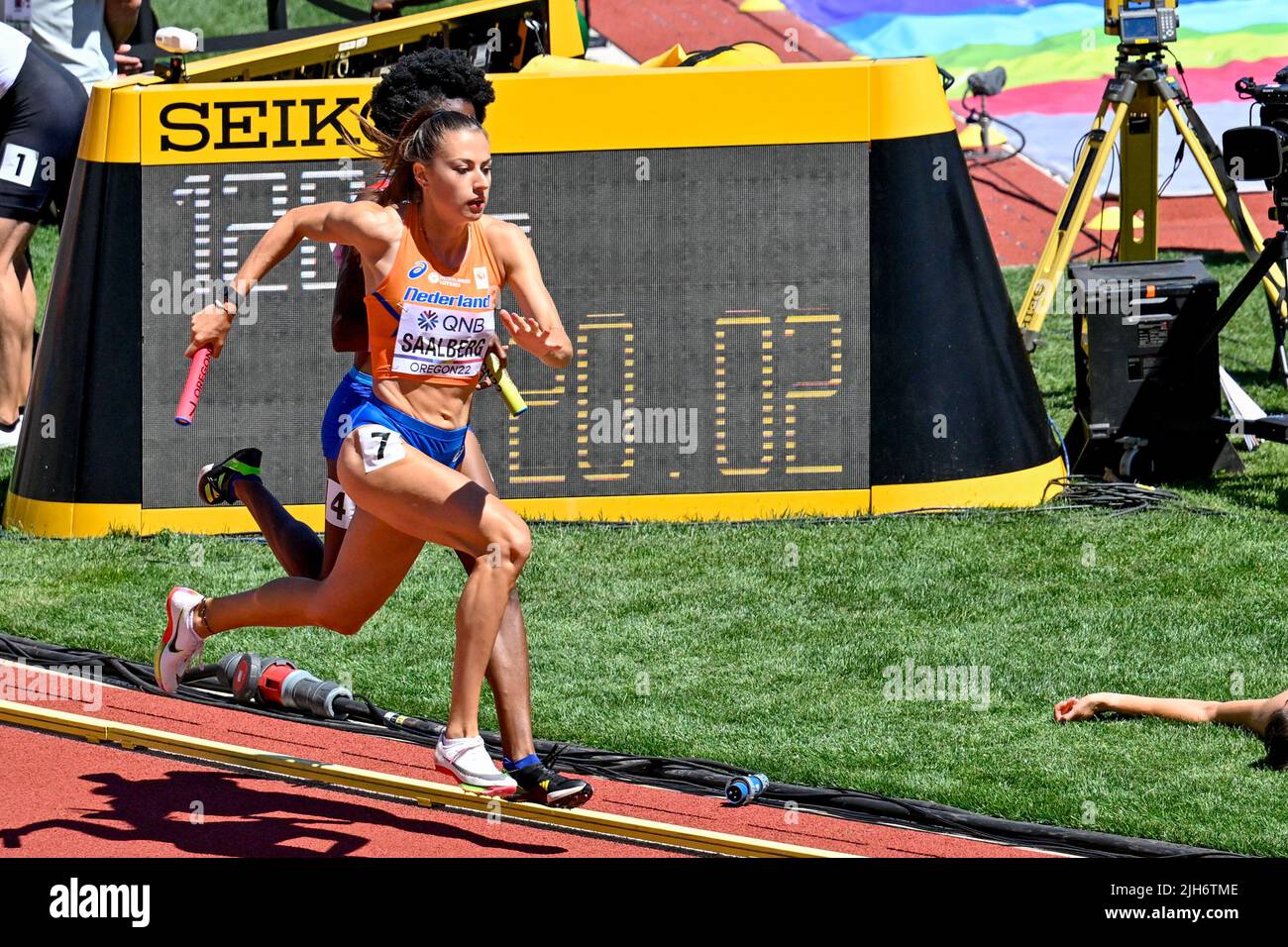 Oregon, USA. 15th July, 2022. EUGENE, UNITED STATES - JULY 15: Eveline ...