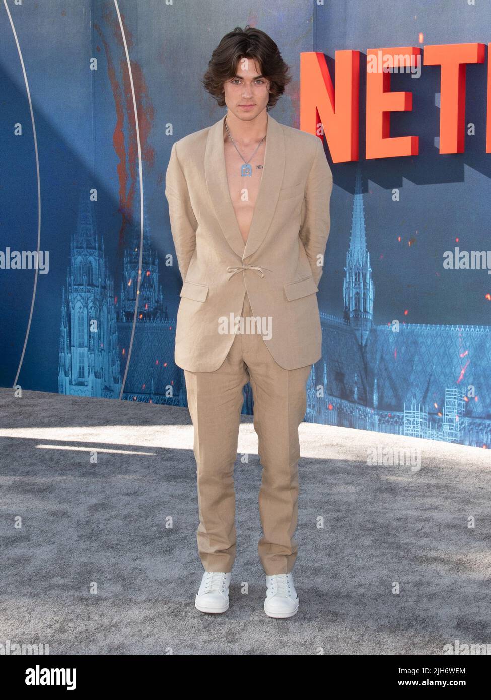July 13, 2022, Hollywood, California, USA: Zach Lugo attends the World ...