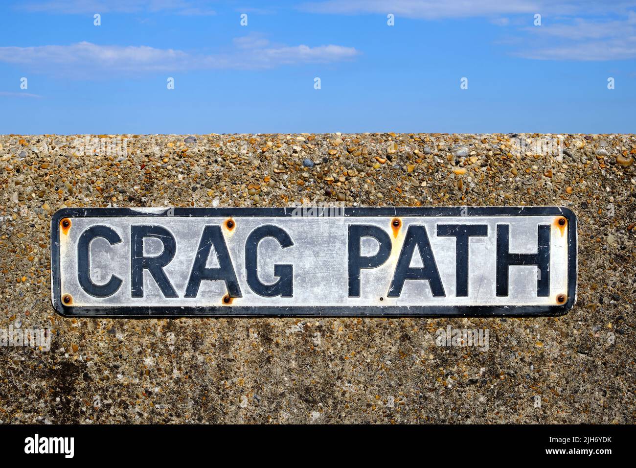 Suffolk coast path sign hi-res stock photography and images - Alamy