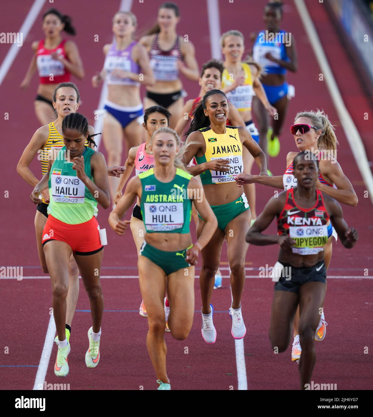 Jamaica’s Adelle Tracey during the Women’s 1500m heats on day one of ...