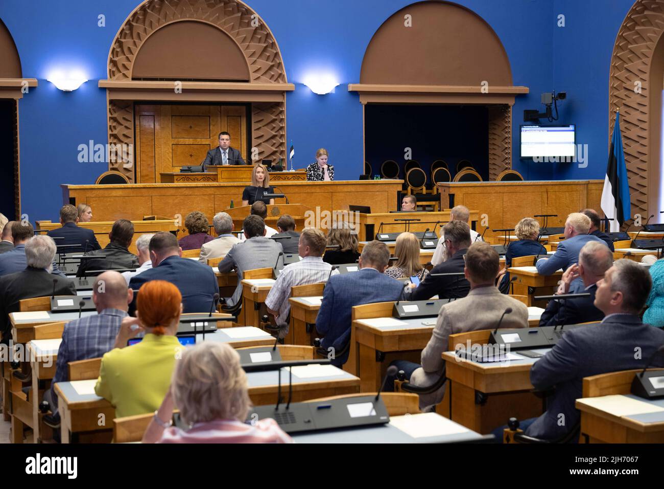 (220716) -- TALLINN, July 16, 2022 (Xinhua) -- Estonian Reform Party ...