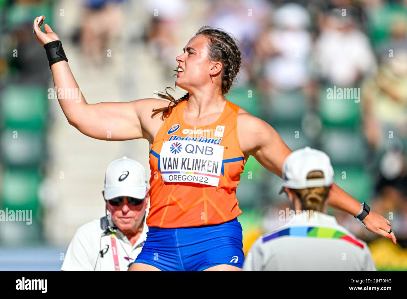 Oregon, USA. 15th July, 2022. EUGENE, UNITED STATES - JULY 15: Jorinde ...