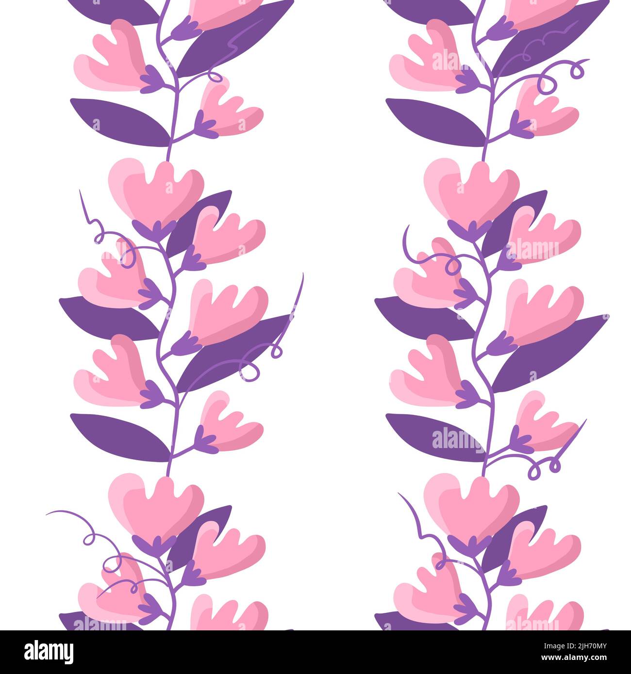 Floral seamless cartoon flower pattern for wrapping paper and fabrics ...