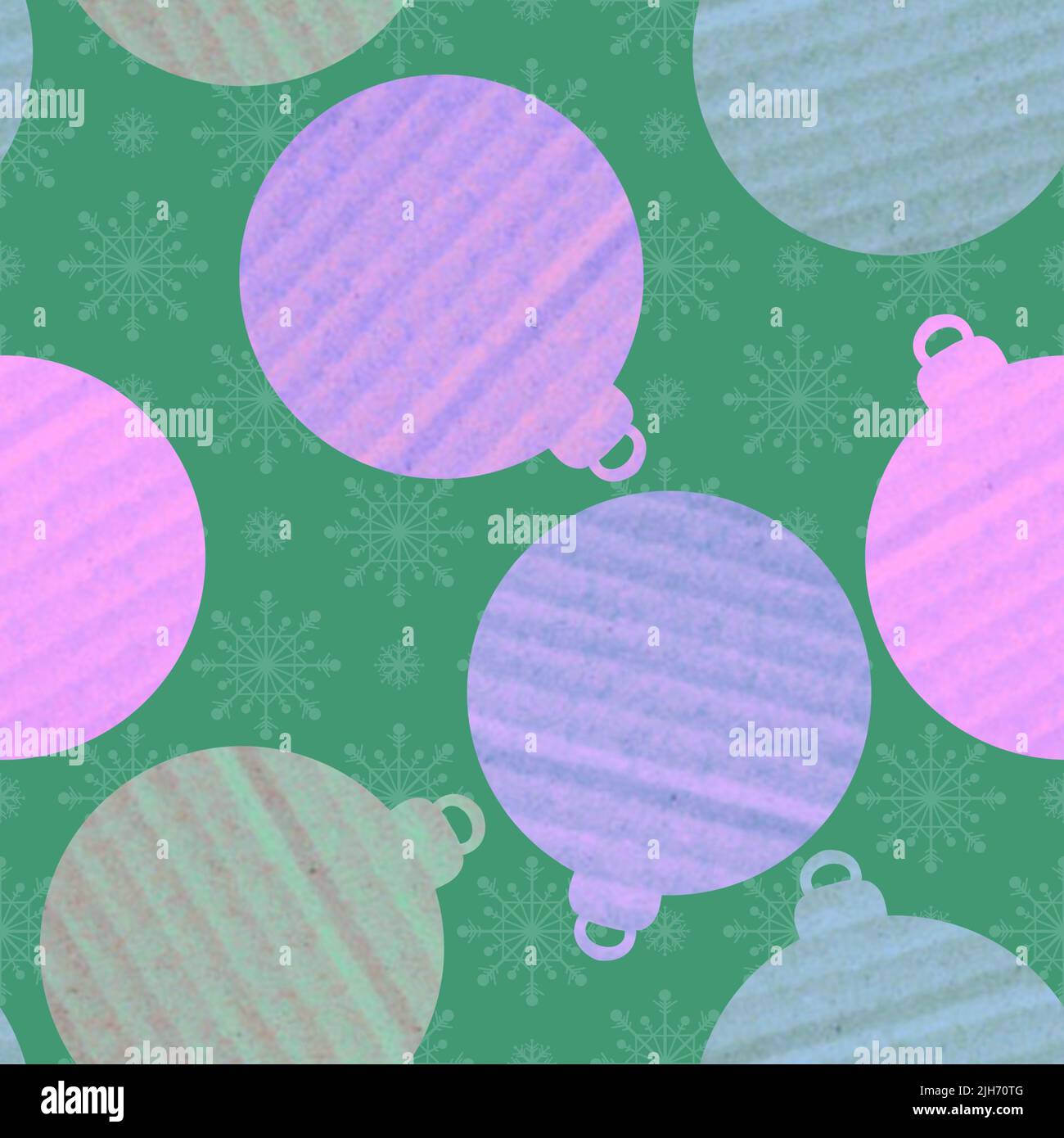Christmas tree balls seamless pattern for wrapping paper and clothes ...