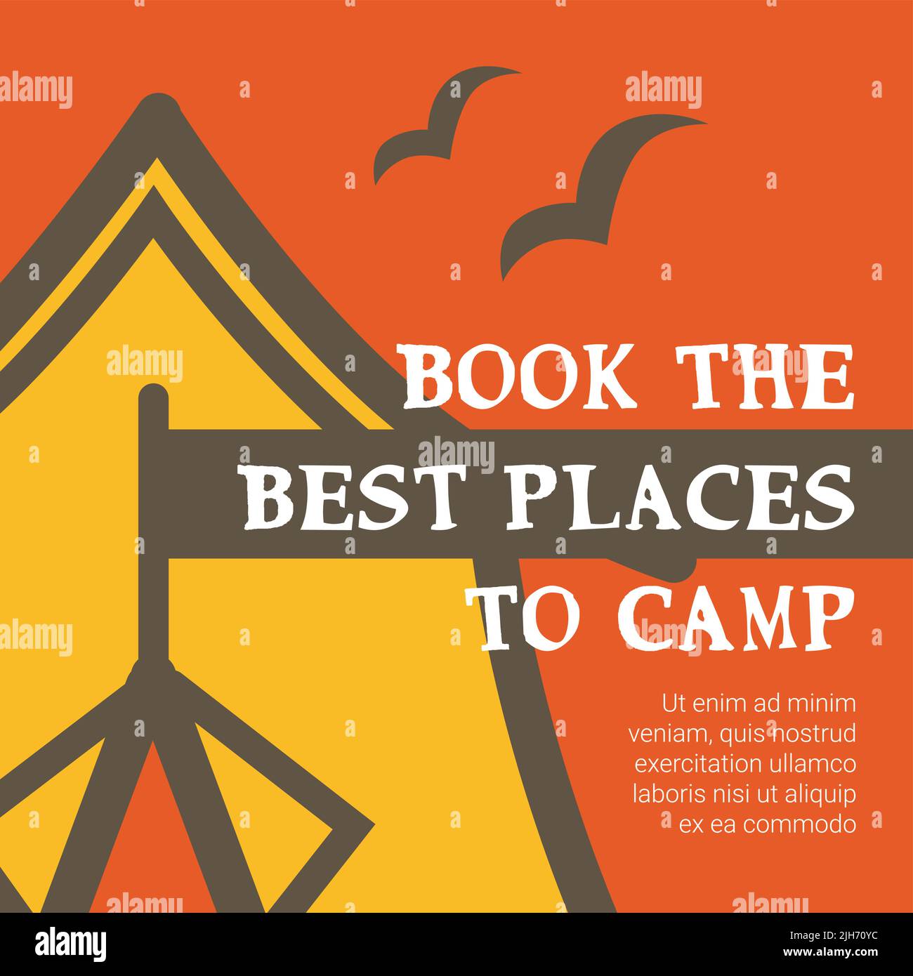 Book best places to camp, travel and trips vector Stock Vector Image ...
