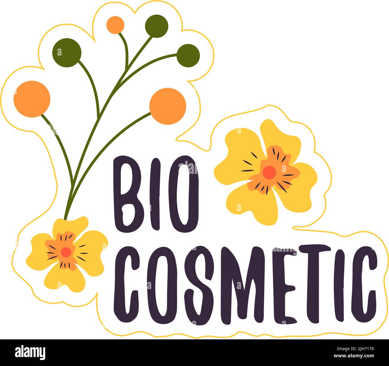 Bio cosmetics with natural ingredients vector Stock Vector Image & Art ...