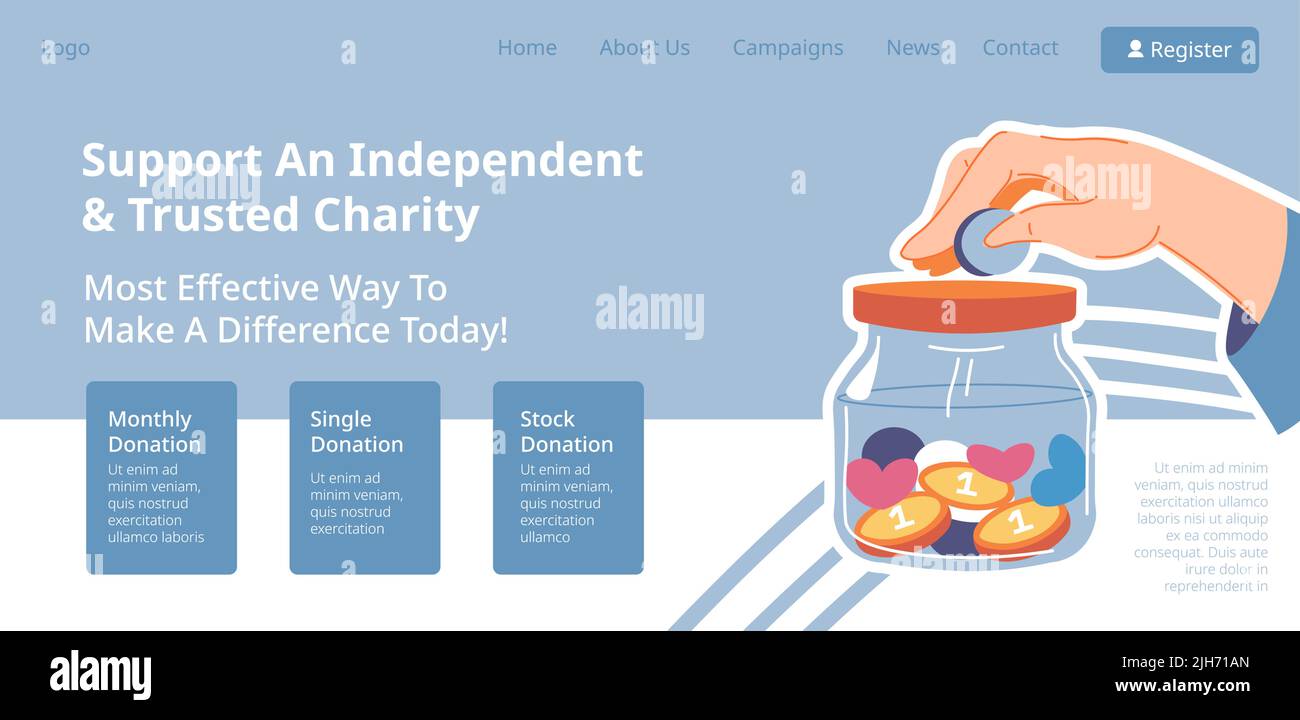 Monthly charity donation Stock Vector Images - Alamy