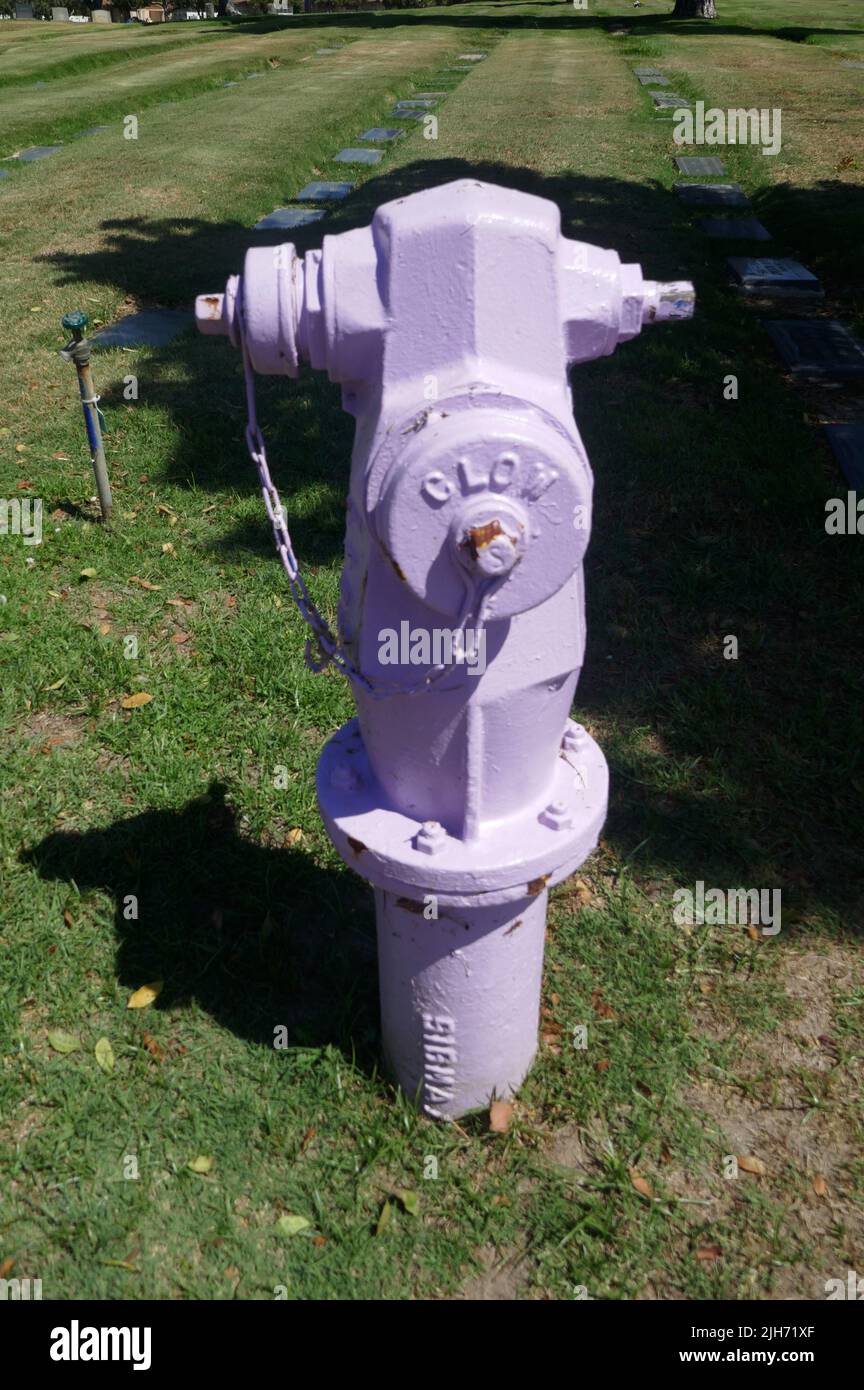 Inglewood, California, USA 13th July 2022 A Purple Fire Hydrant at ...