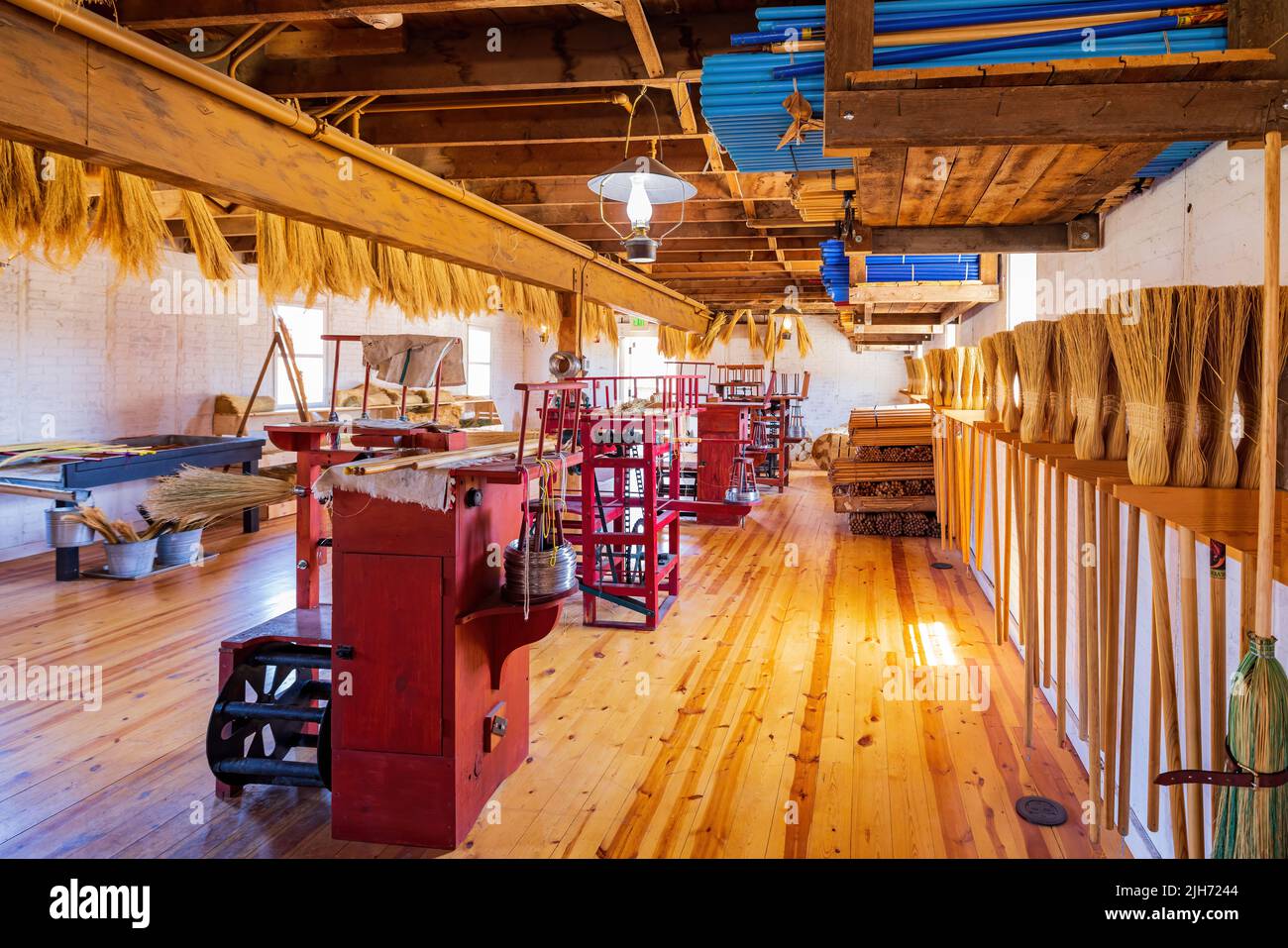 Wyoming, JUL 9 2022 - Interior view of the Wyoming Territorial Prison ...