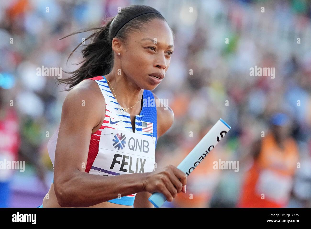 Eugene, USA. 16th July, 2022. Athletics: World Championships: Allyson ...