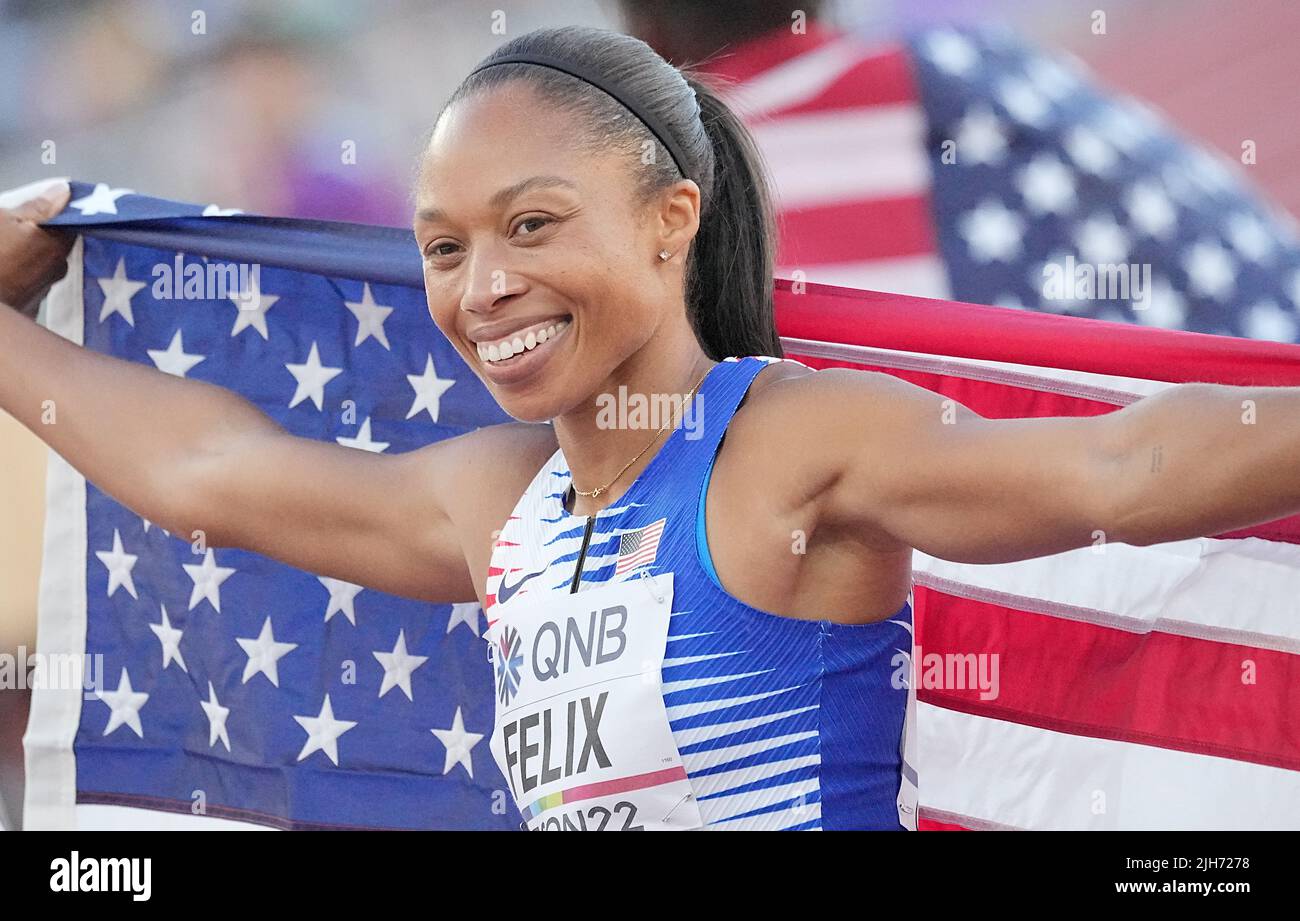 Eugene, USA. 16th July, 2022. Athletics: World Championships: Allyson ...