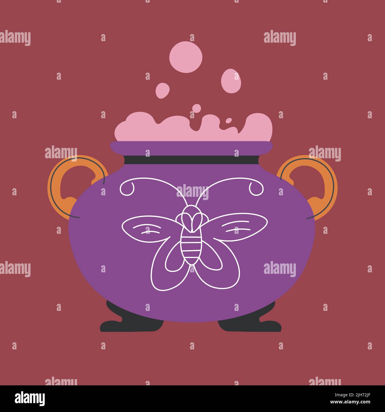 Brewing potion in cauldron magical hi-res stock photography and images ...