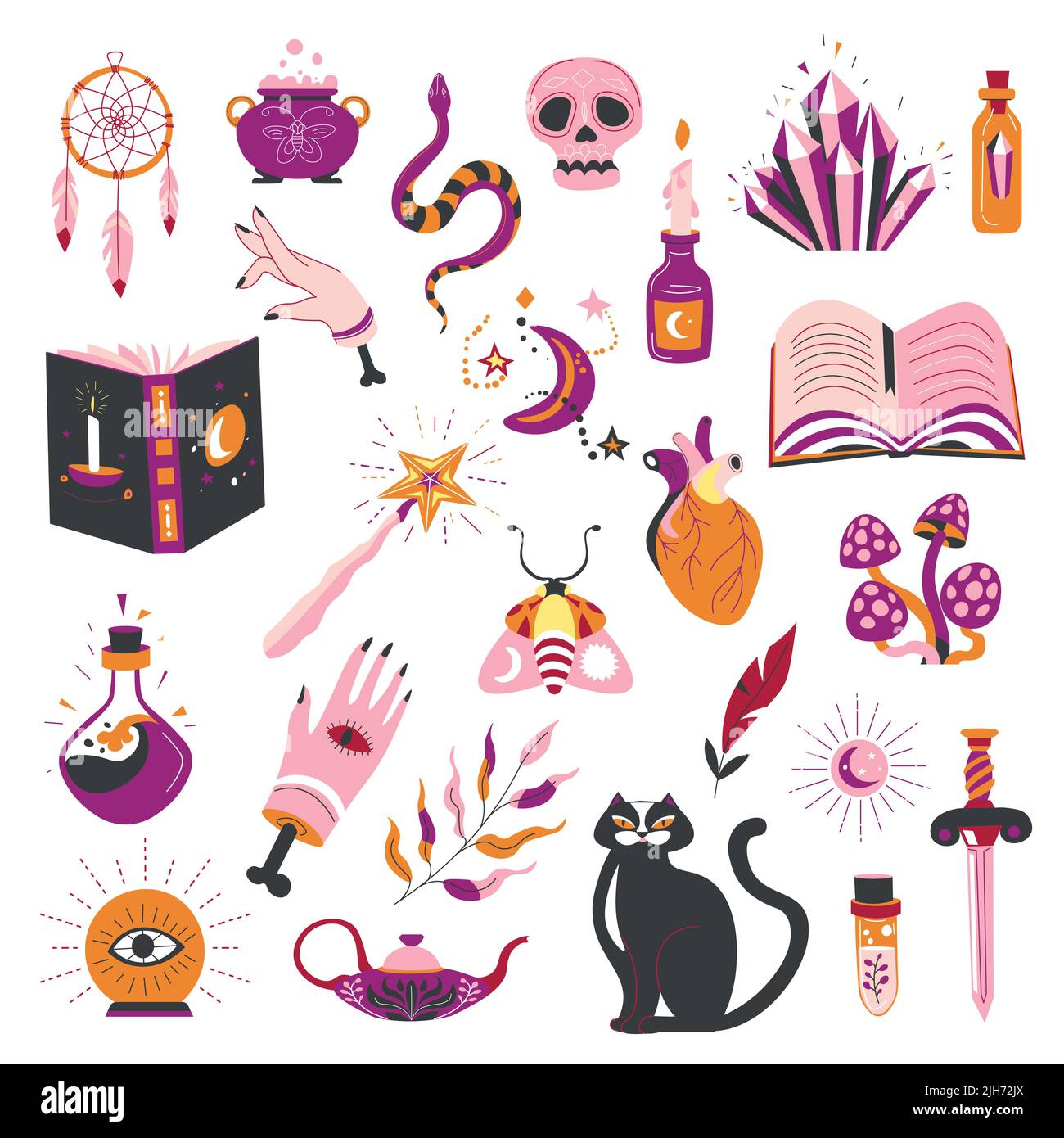 The power of witchcraft Stock Vector Images - Alamy