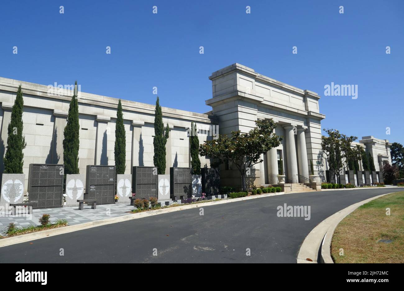 Inglewood, California, USA 13th July 2022 Inglewood Park Cemetery on ...