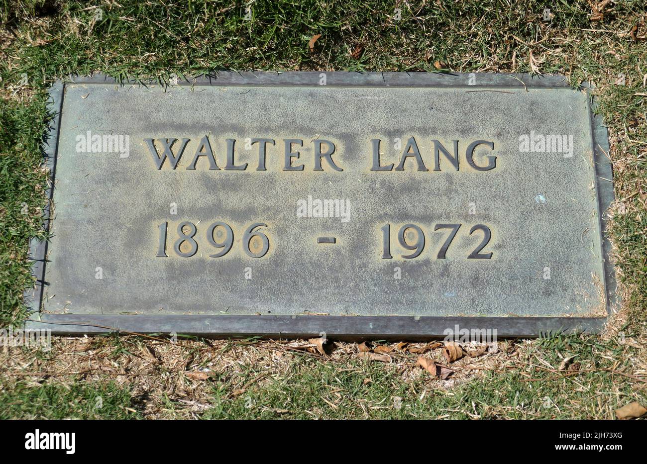 Inglewood, California, USA 13th July 2022 Director Walter Lang's Grave ...