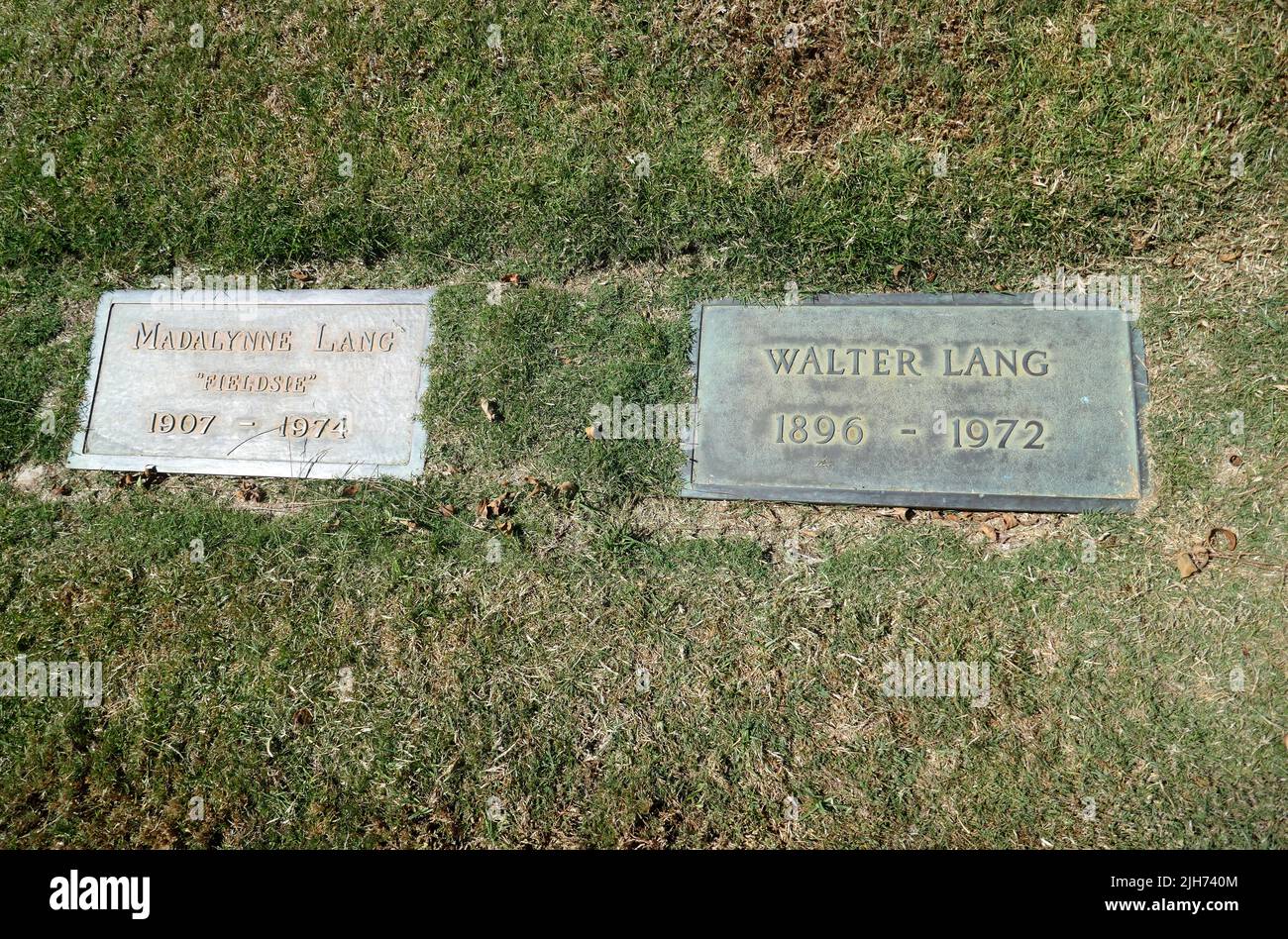 Inglewood, California, USA 13th July 2022 Director Walter Lang's Grave ...