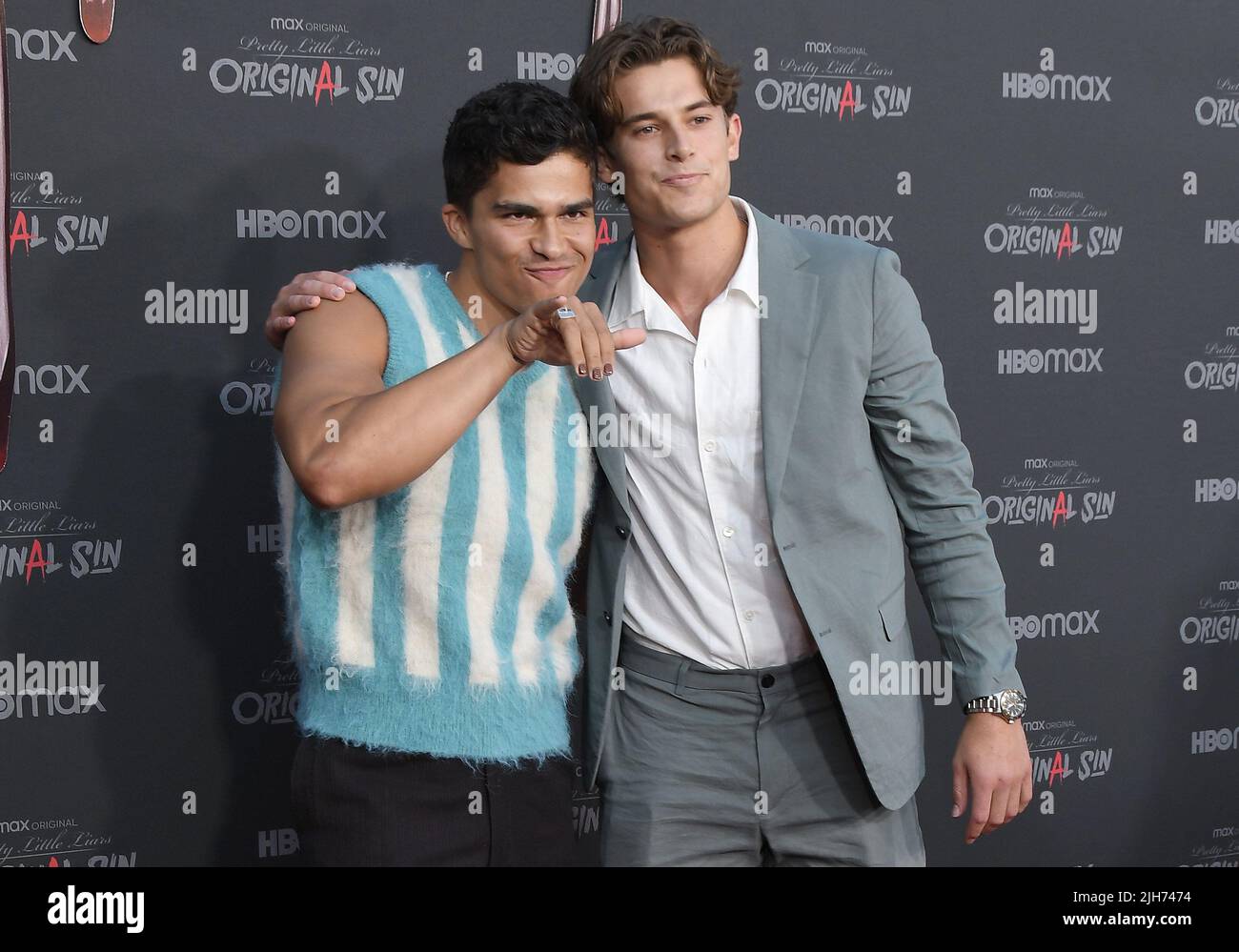 Los Angeles, USA. 15th July, 2022. (L-R) Alex Aiono and Brian Altemus ...