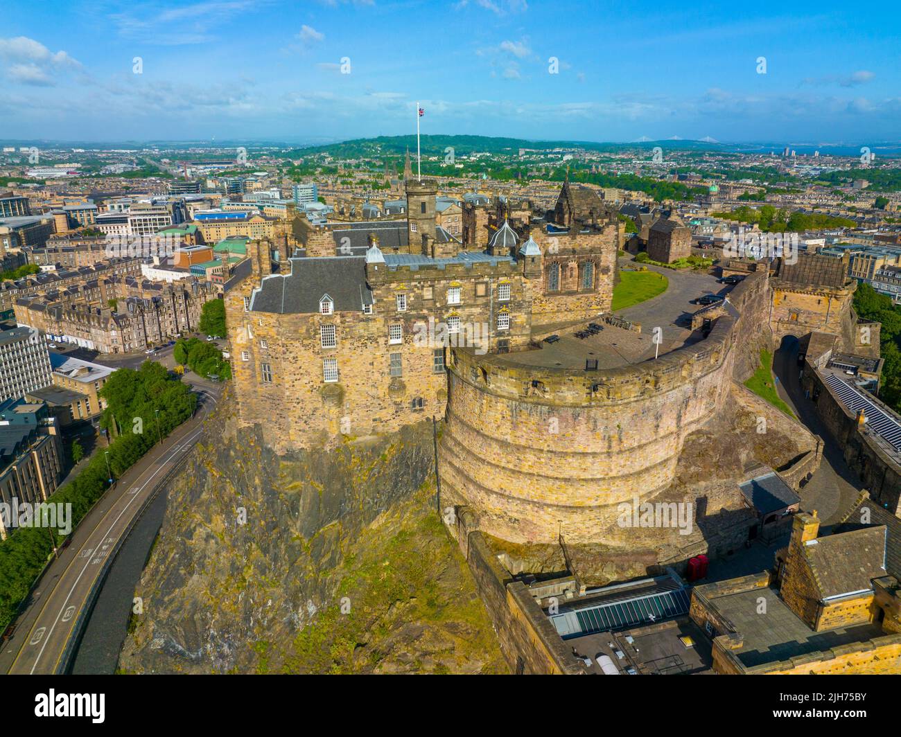 Edinburgh Castle is a historic castle stands on Castle Rock in Old Town ...