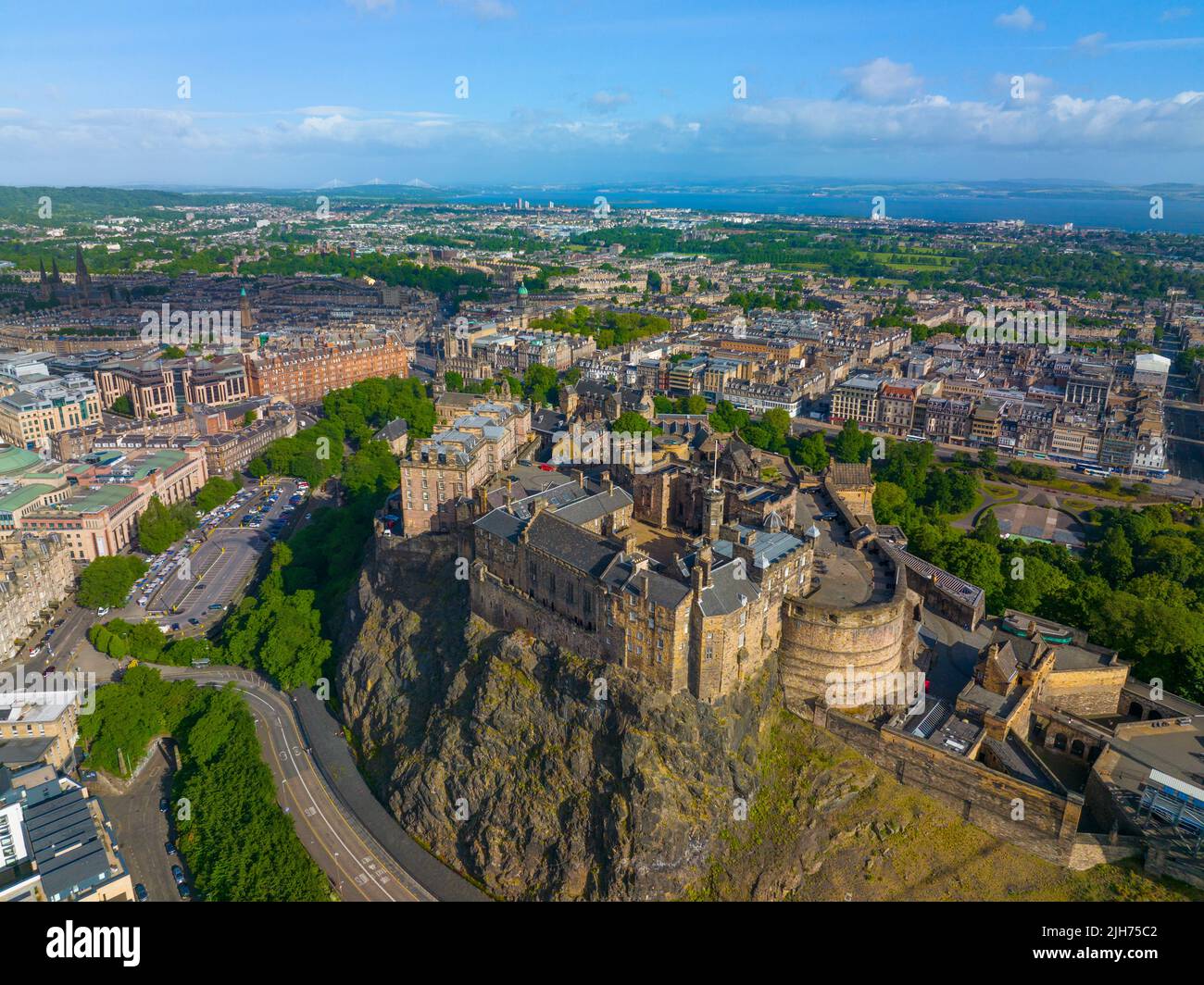 Edinburgh Castle is a historic castle stands on Castle Rock in Old Town ...