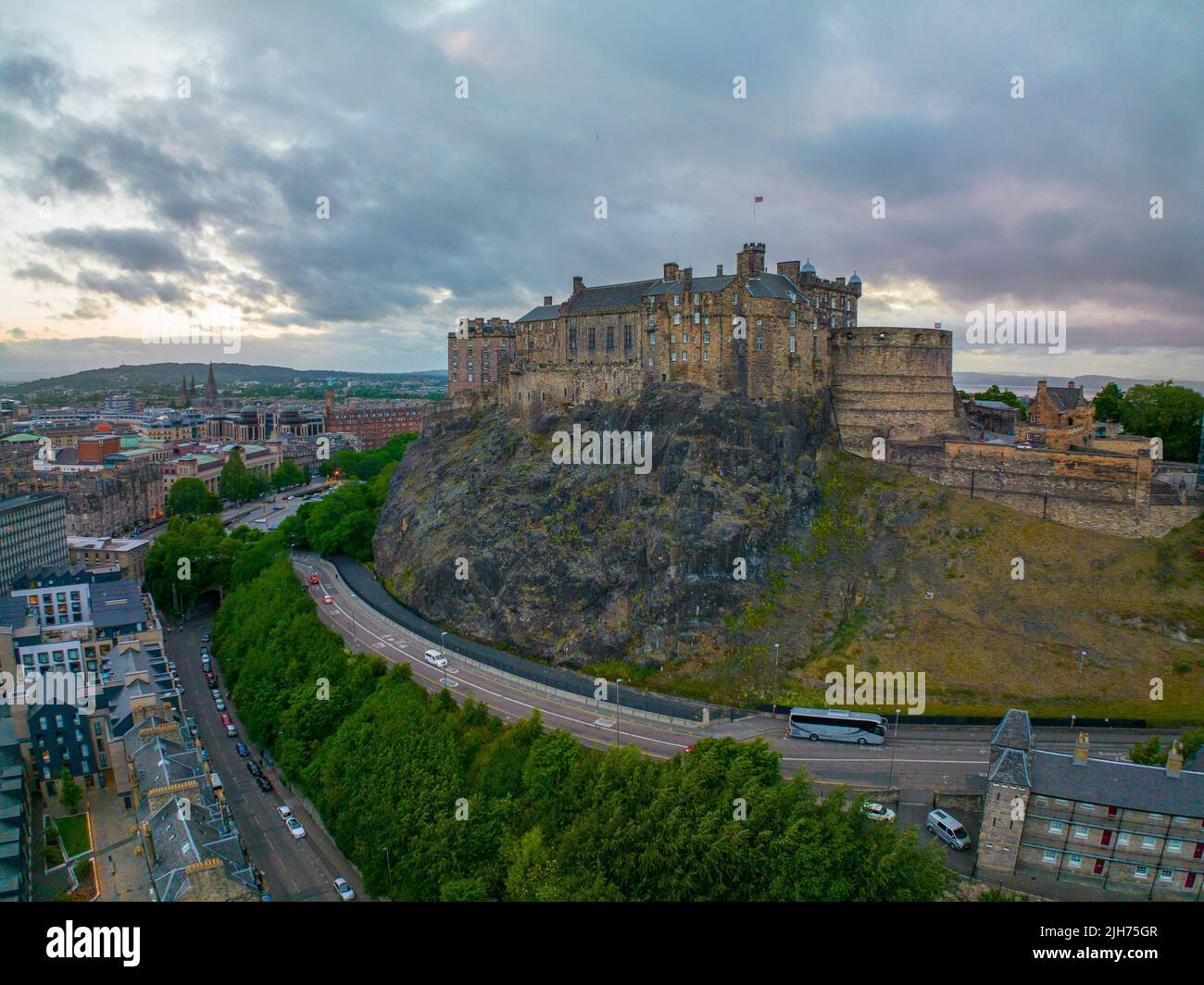 Edinburgh Castle is a historic castle stands on Castle Rock in Old Town ...