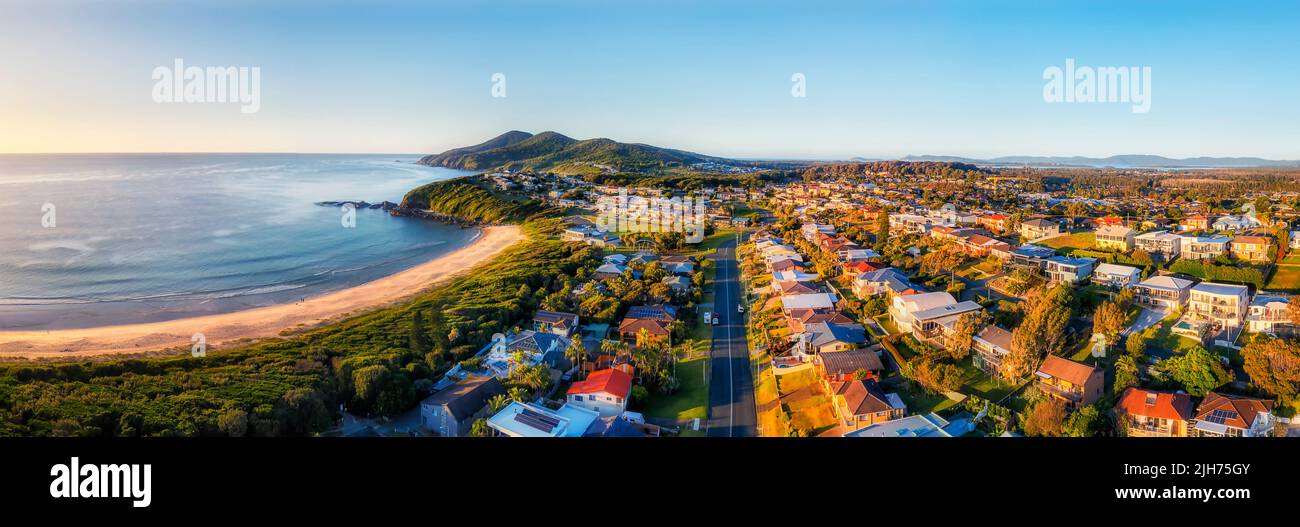 One mile beach and surrounding residential streets and houses in ...