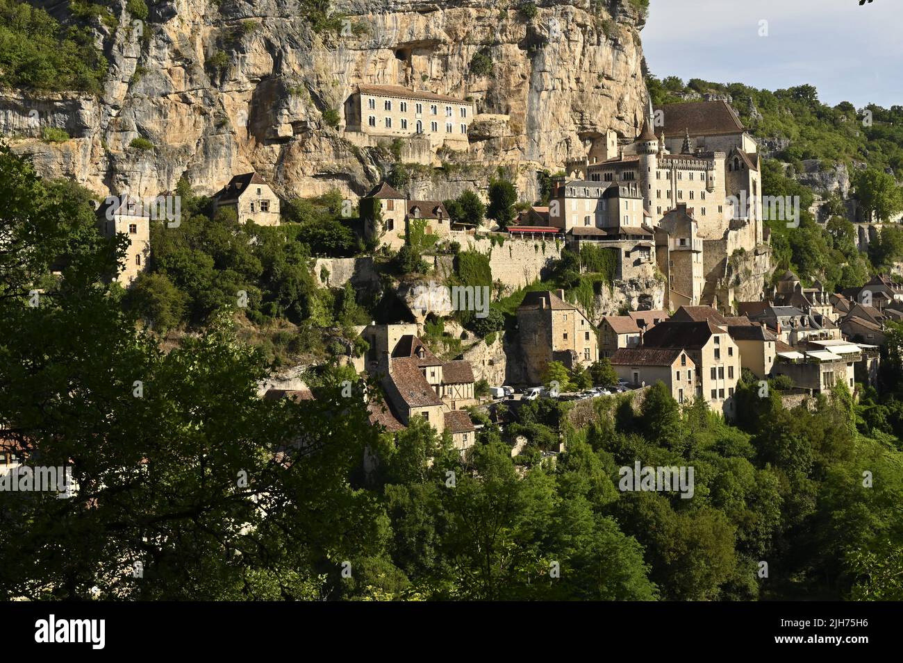 The world heritage site Rocamadour, a major pilgrim site of France ...