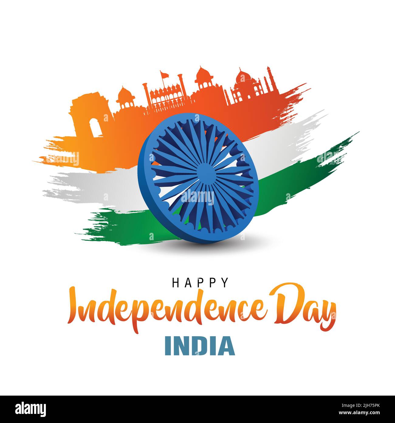 happy independence day India.15th August background. vector ...