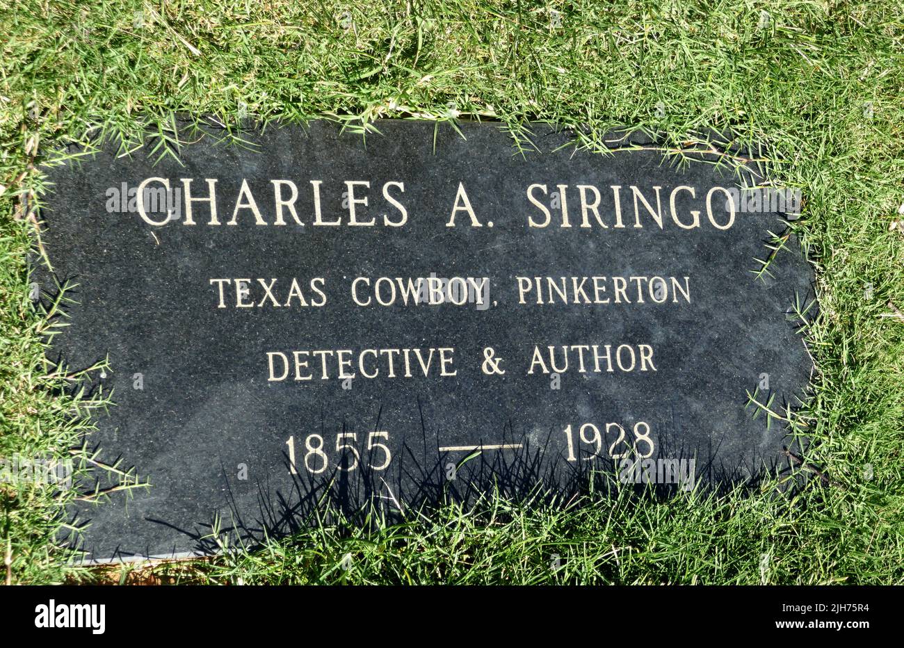 Inglewood, California, USA 13th July 2022 Charles A. Siringo's Grave at ...