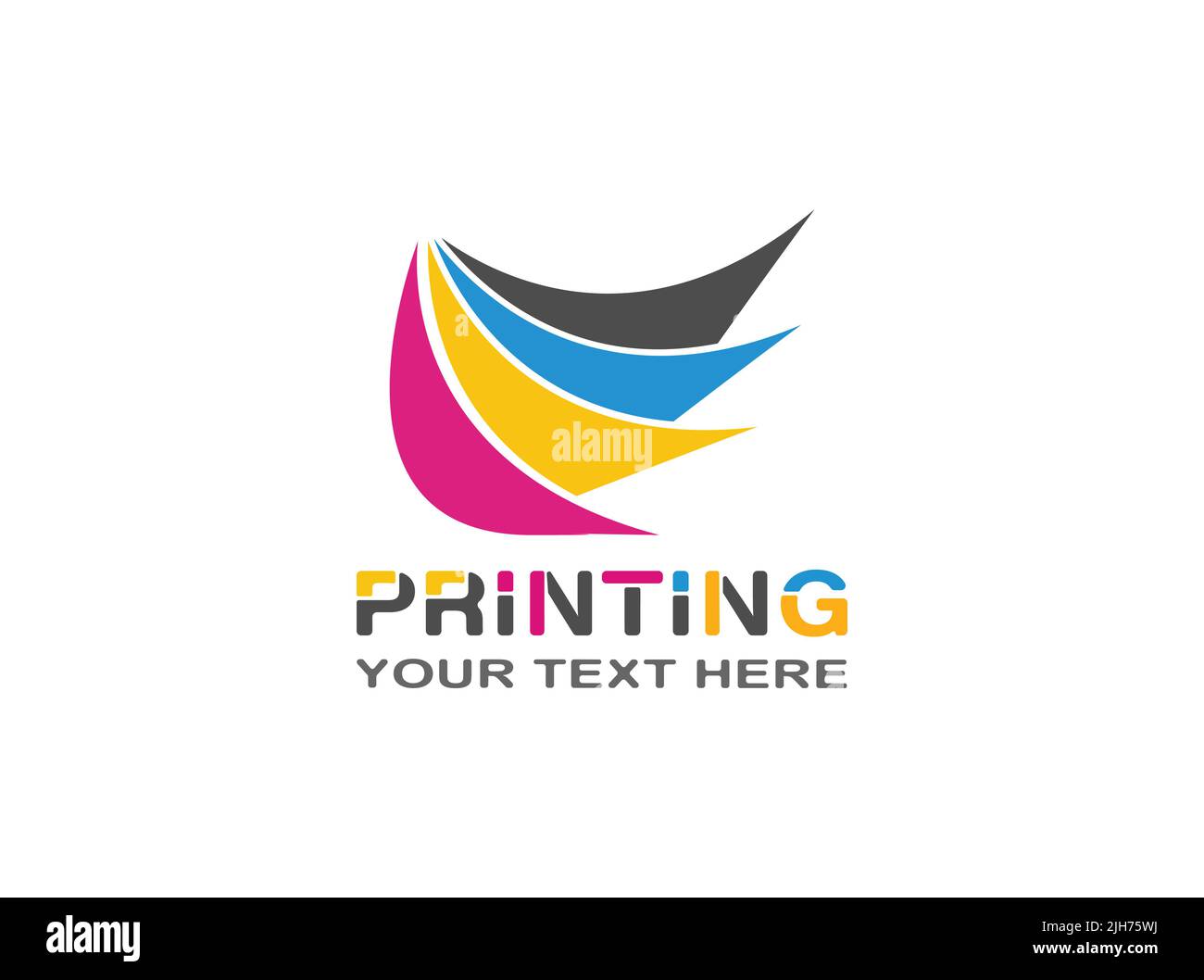 Digital printing. Vector template for a logo, sticker or sticker for ...