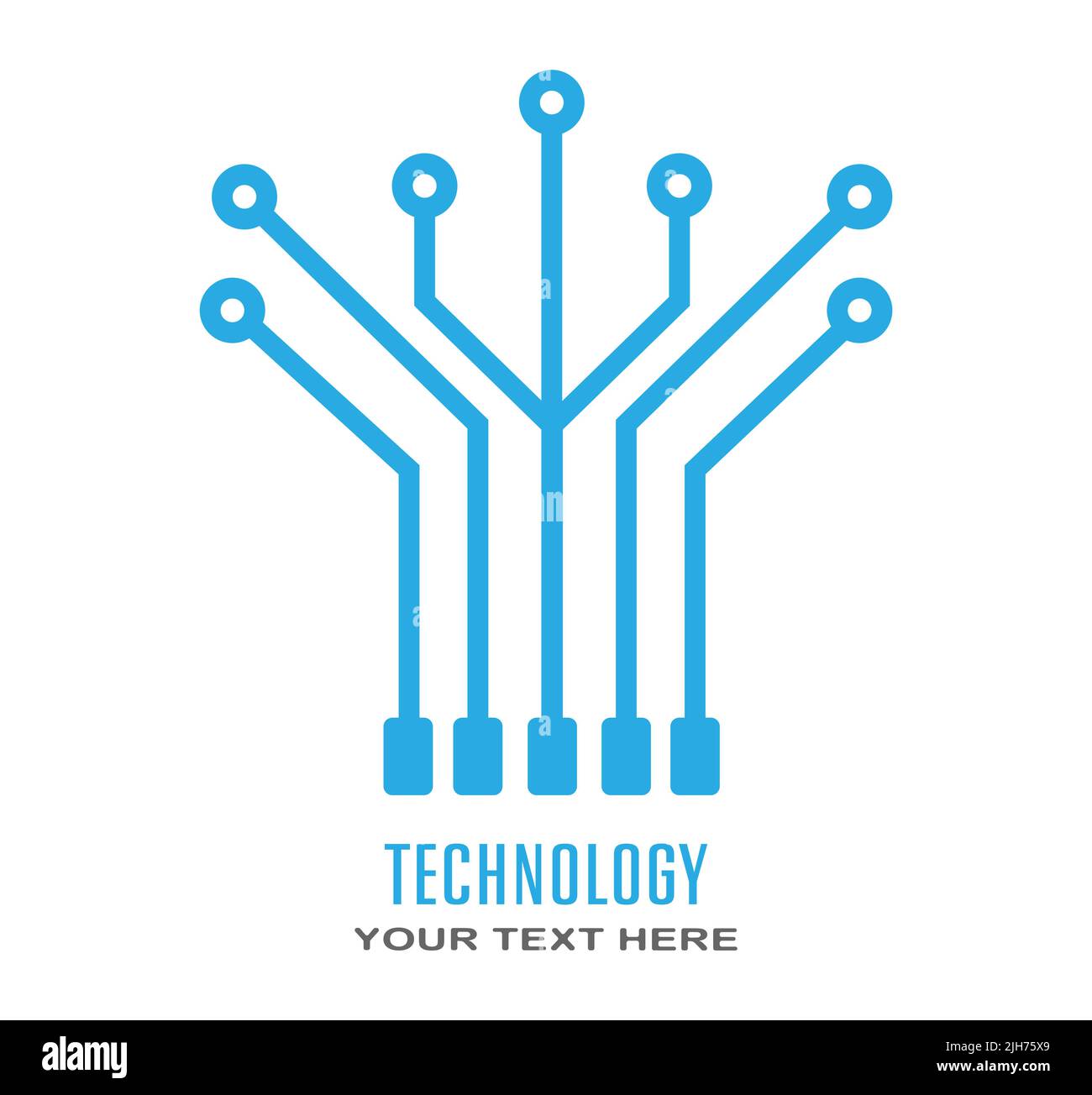 Technologies. Logo, sticker, label or brand template for thematic ...