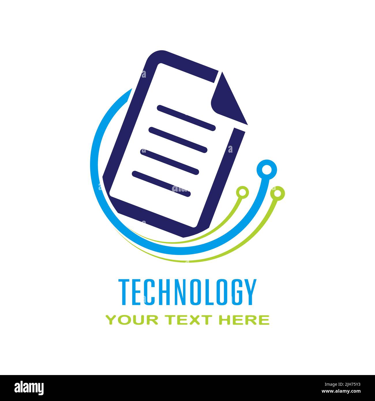 Technologies. Logo, sticker, label or brand template for thematic ...