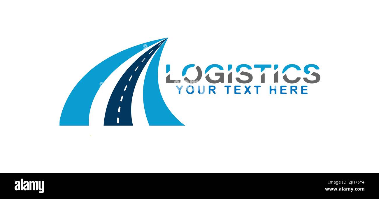 conceptual template for a logo, brand, or sticker of a transport or ...