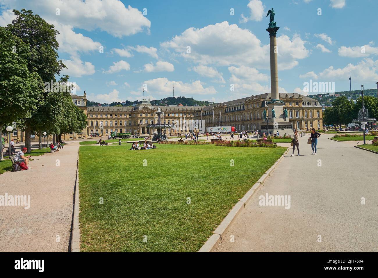 The Neues Schloss or the New Castle is one of the larger Baroque ...