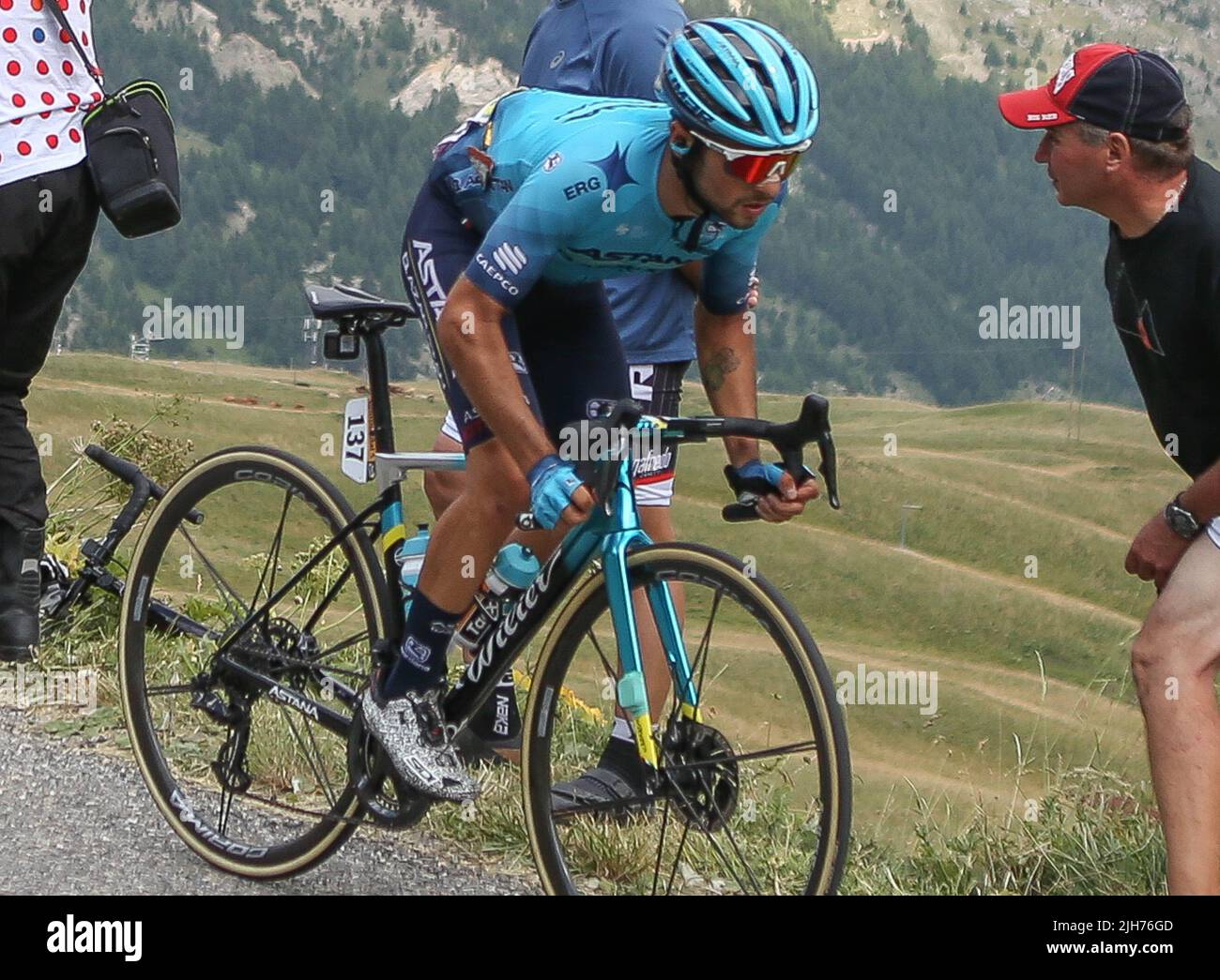 Simone Velasco of Astana Qazaqstan Team during the Tour de France 2022 ...