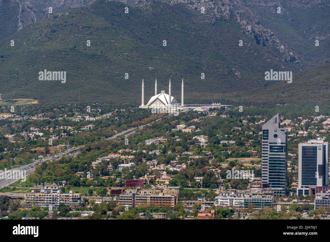aerial vew of islamabad , bird eye view of capital city , cityscape photography , faisal masjid ...