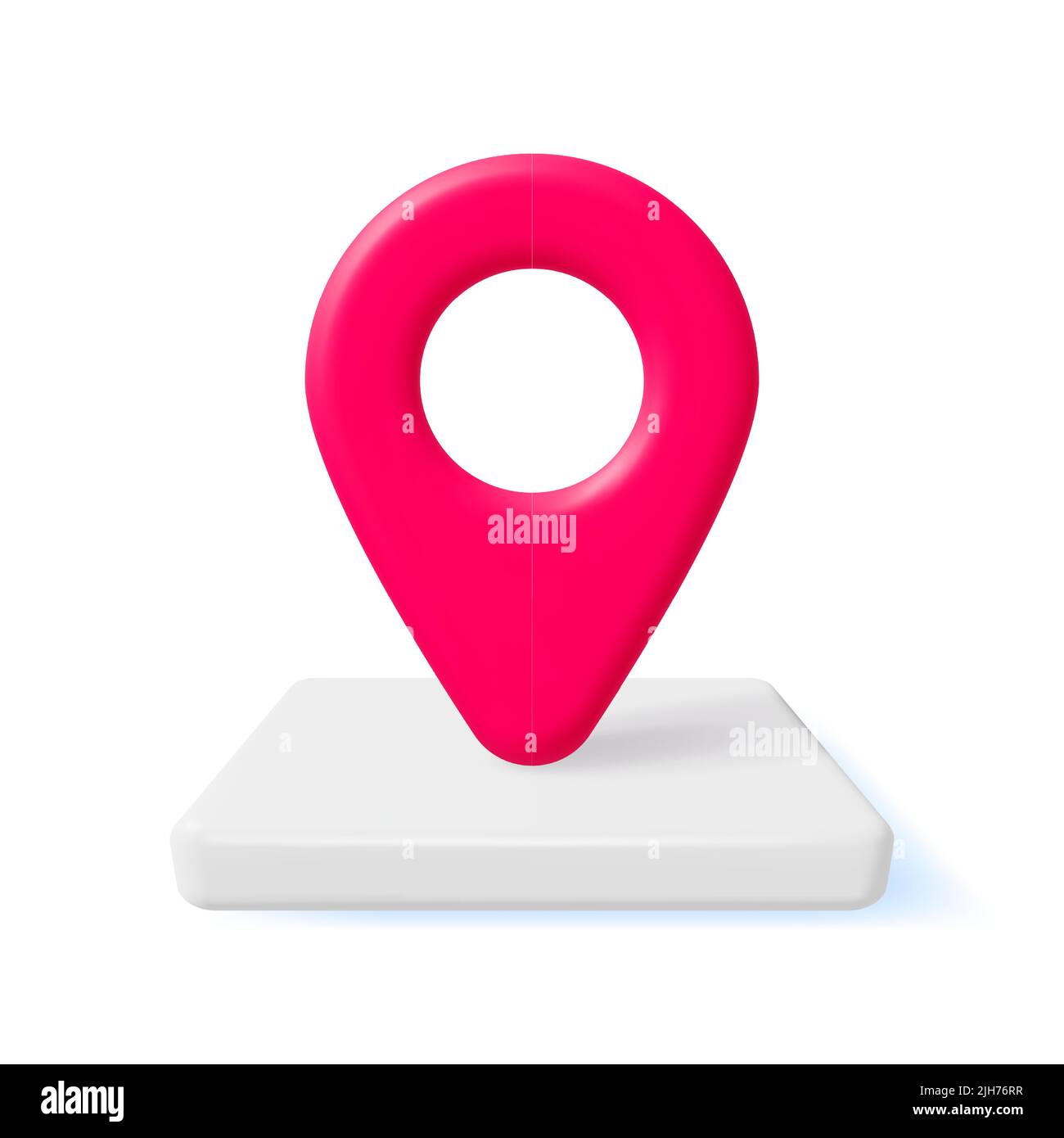 3D Location Map Pin Isolated on White Stock Vector Image & Art - Alamy