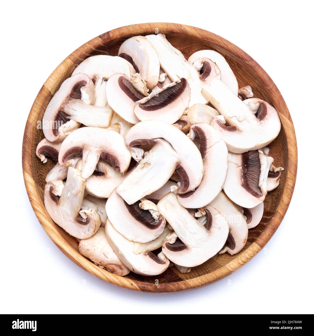 Champignons slices isolated on hi-res stock photography and images - Alamy