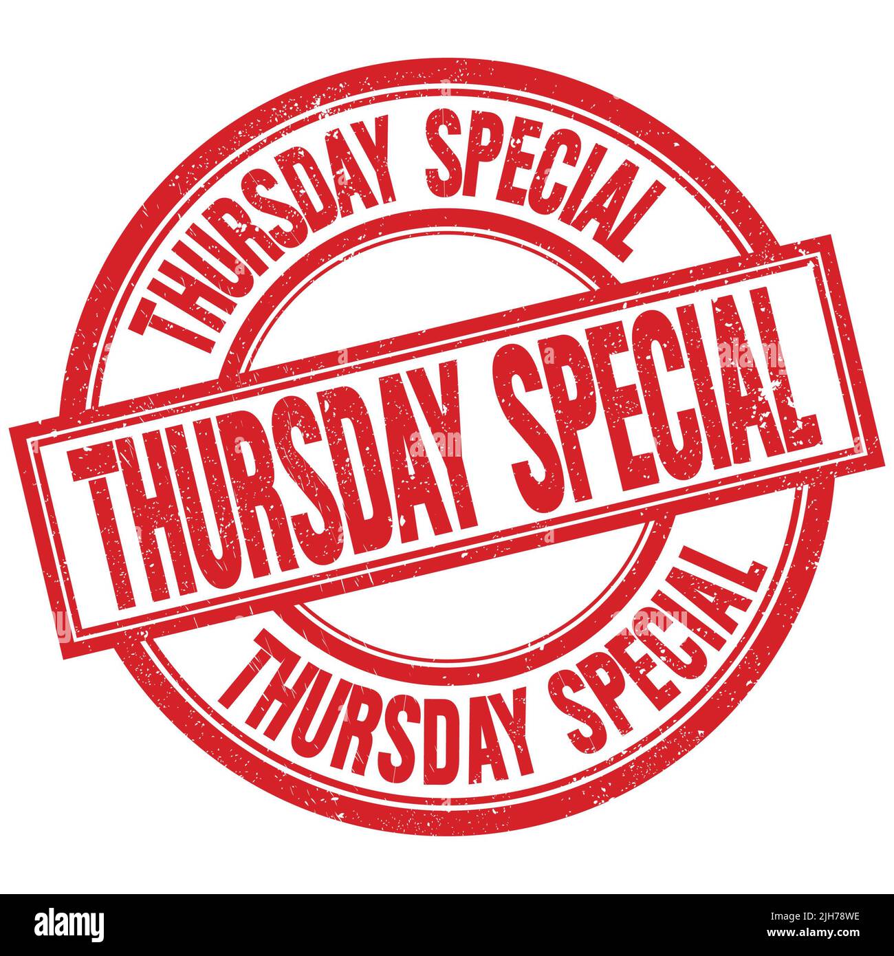 THURSDAY SPECIAL text written word on red round stamp sign Stock Photo ...