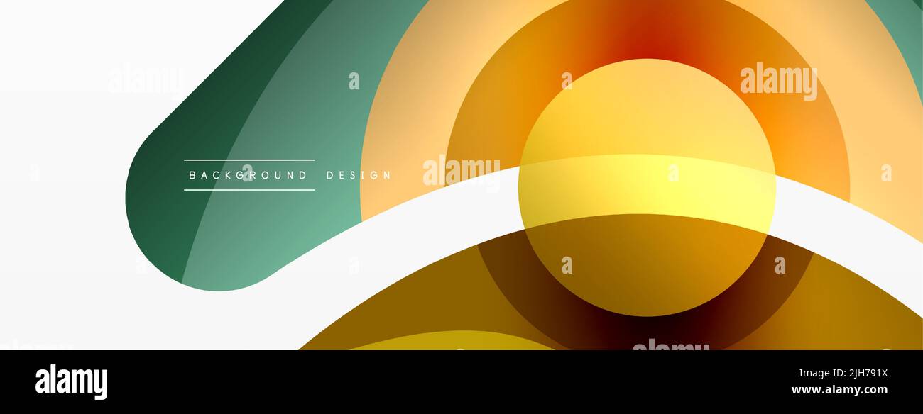 Abstract background with color geometric shapes. Beautiful minimal ...