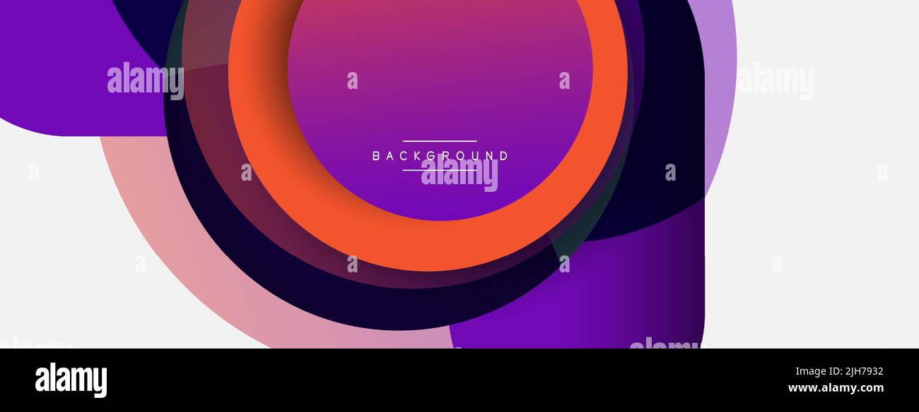 Creative geometric wallpaper. Minimal abstract background. Circles ...