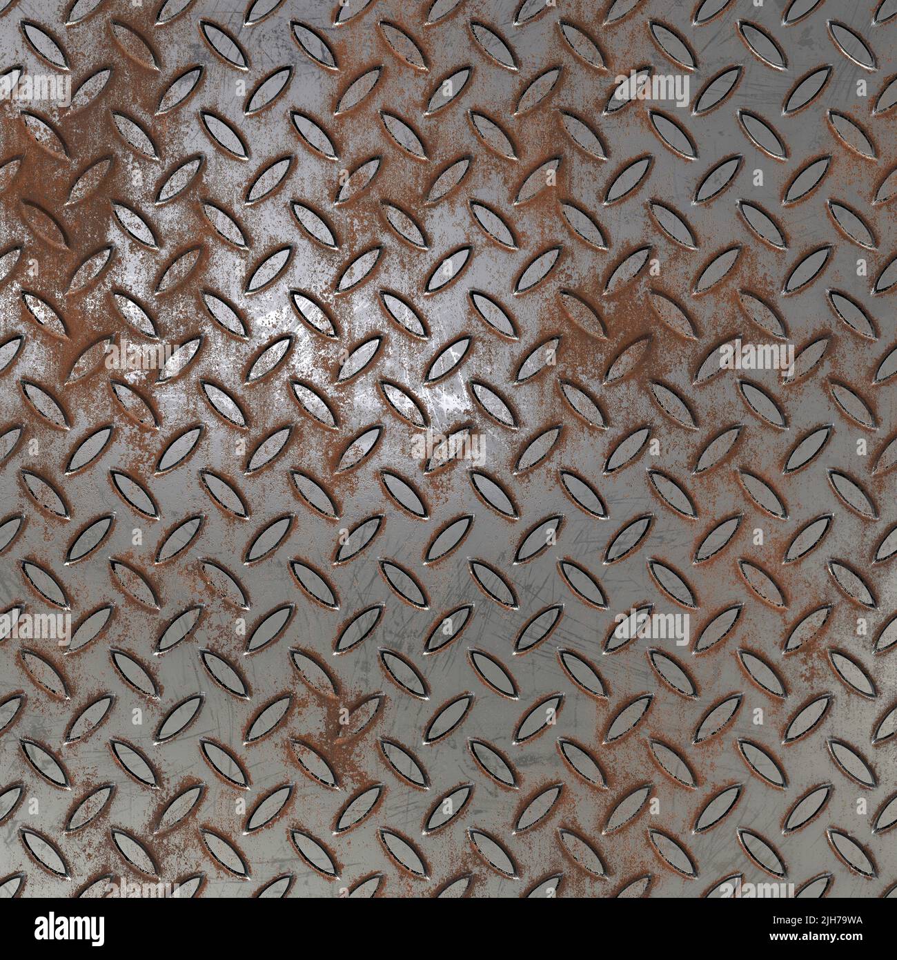 3D Realistic rusty corrugated iron metal plate rendered texture ...
