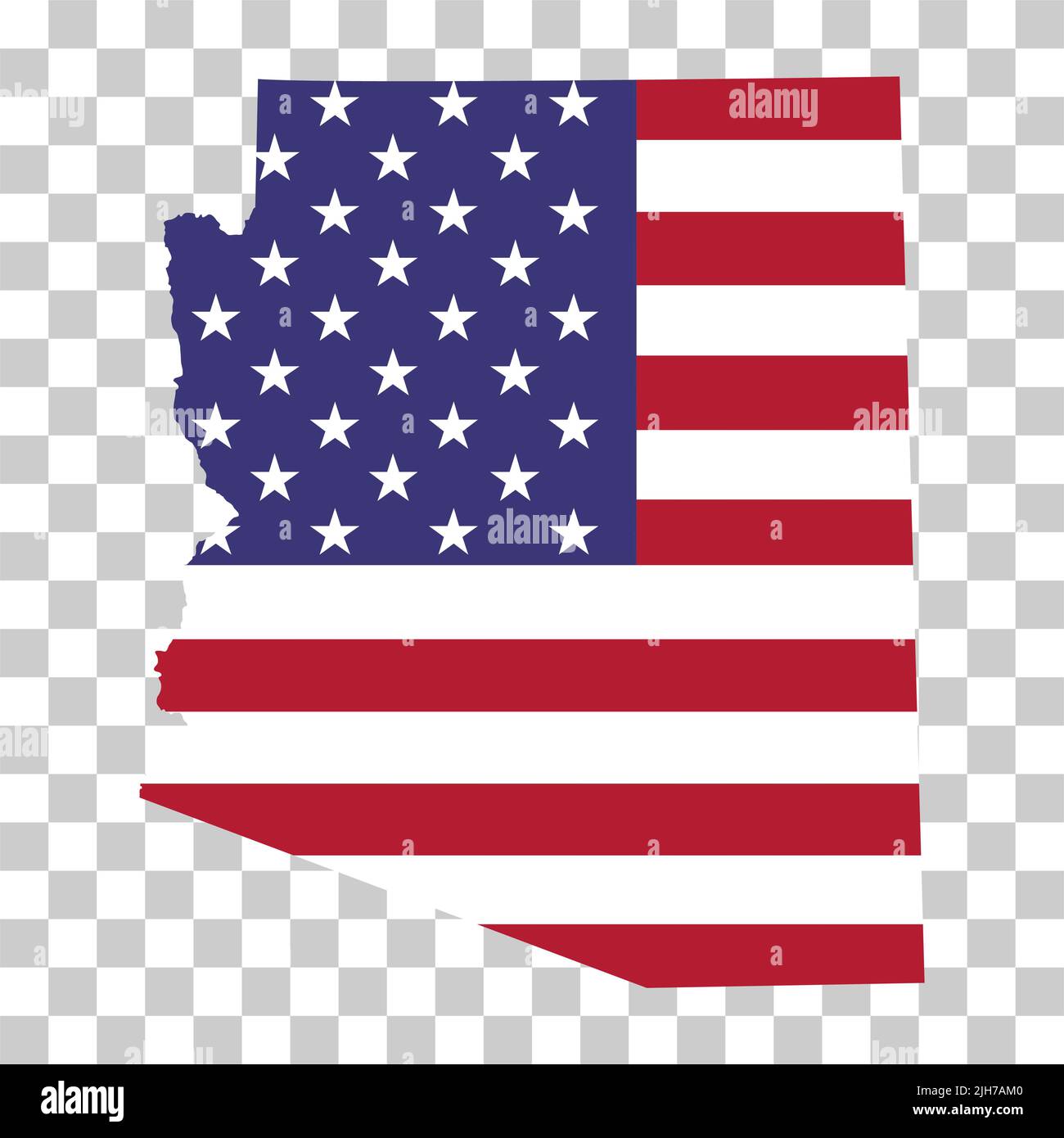 Arizona map shape, united states of america. Flat concept icon symbol ...