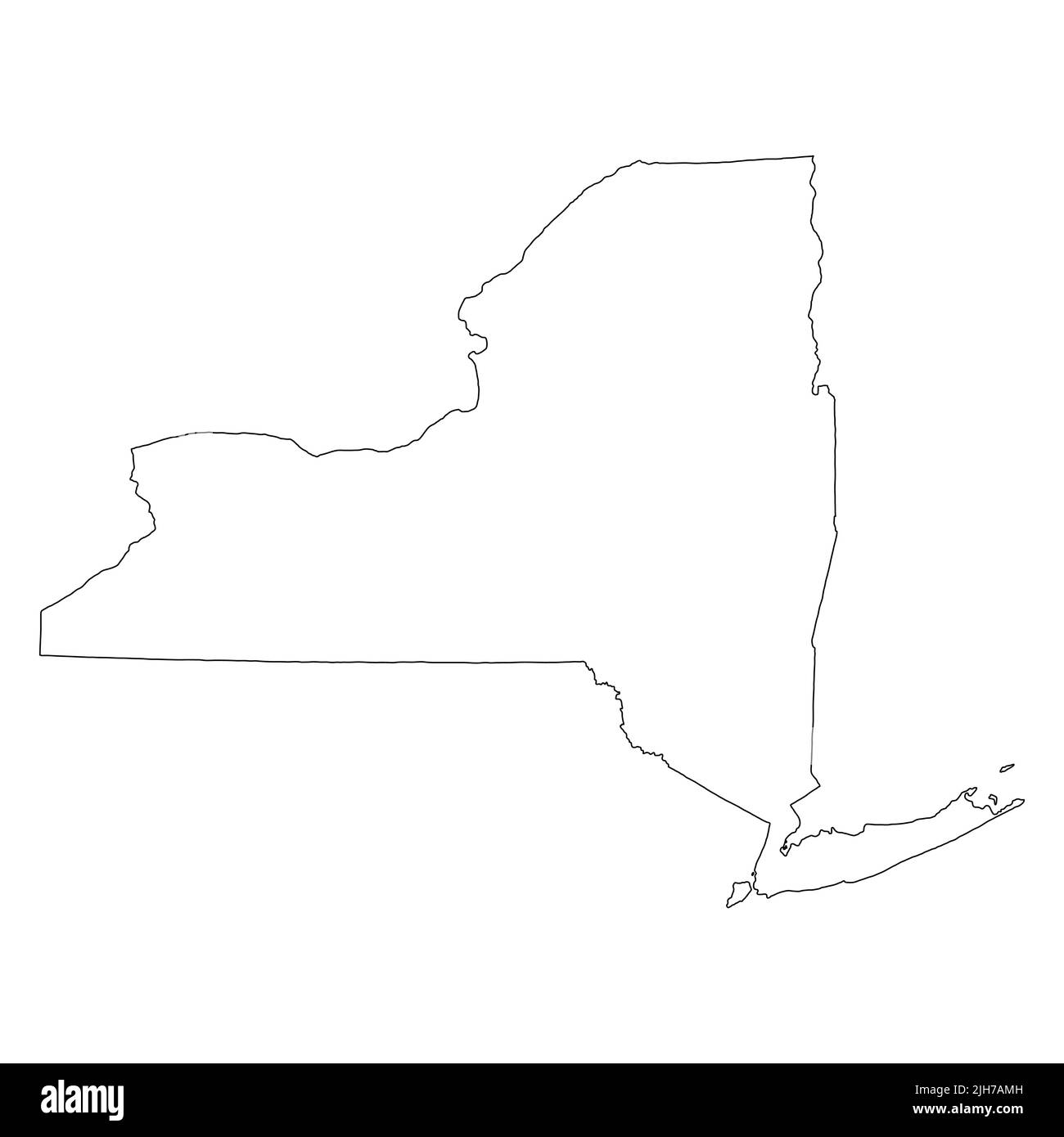 New york map shape, united states of america. Flat concept icon symbol ...