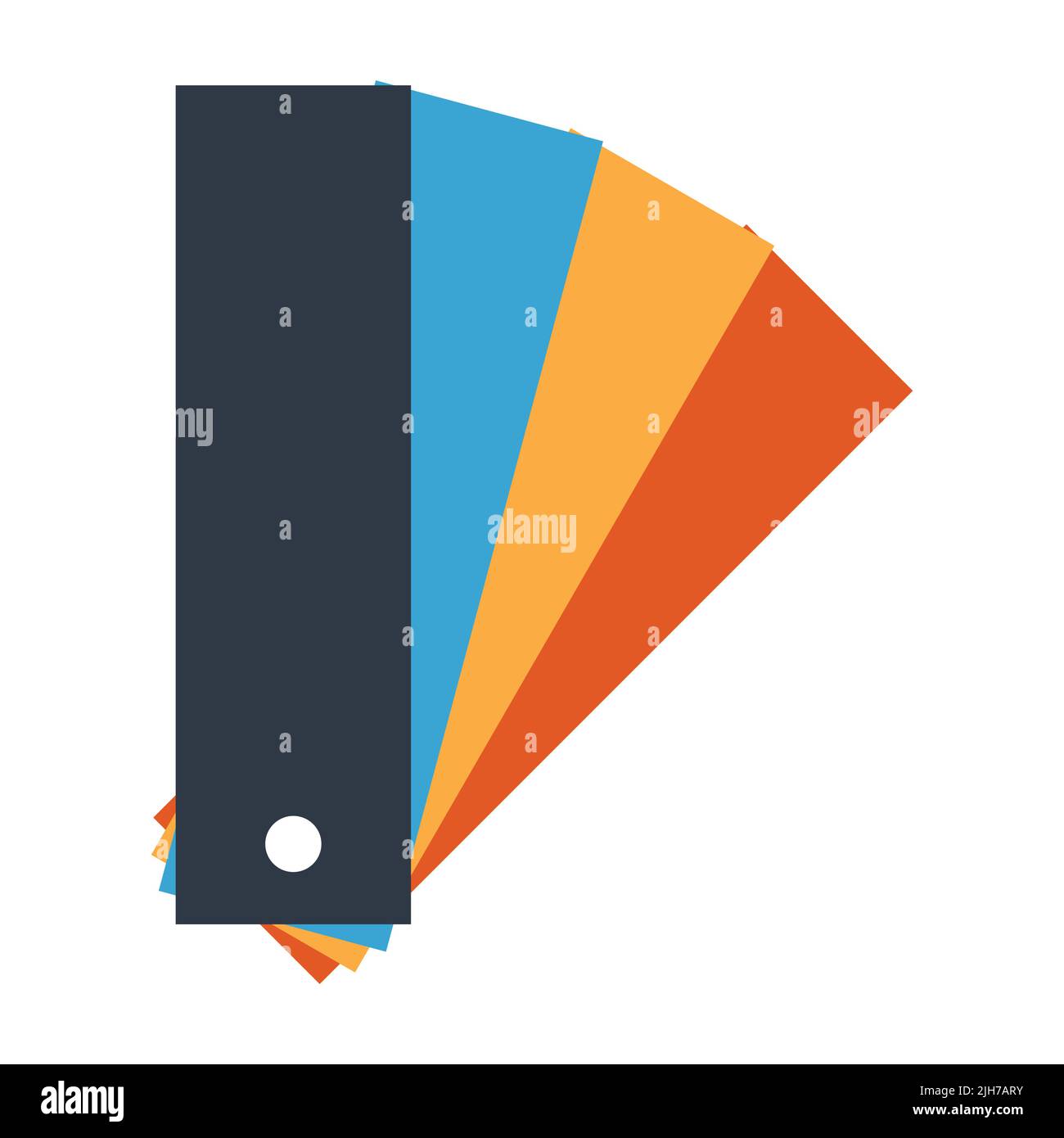 Pantone color icon, colorful graphic catalog symbol, color template web ...