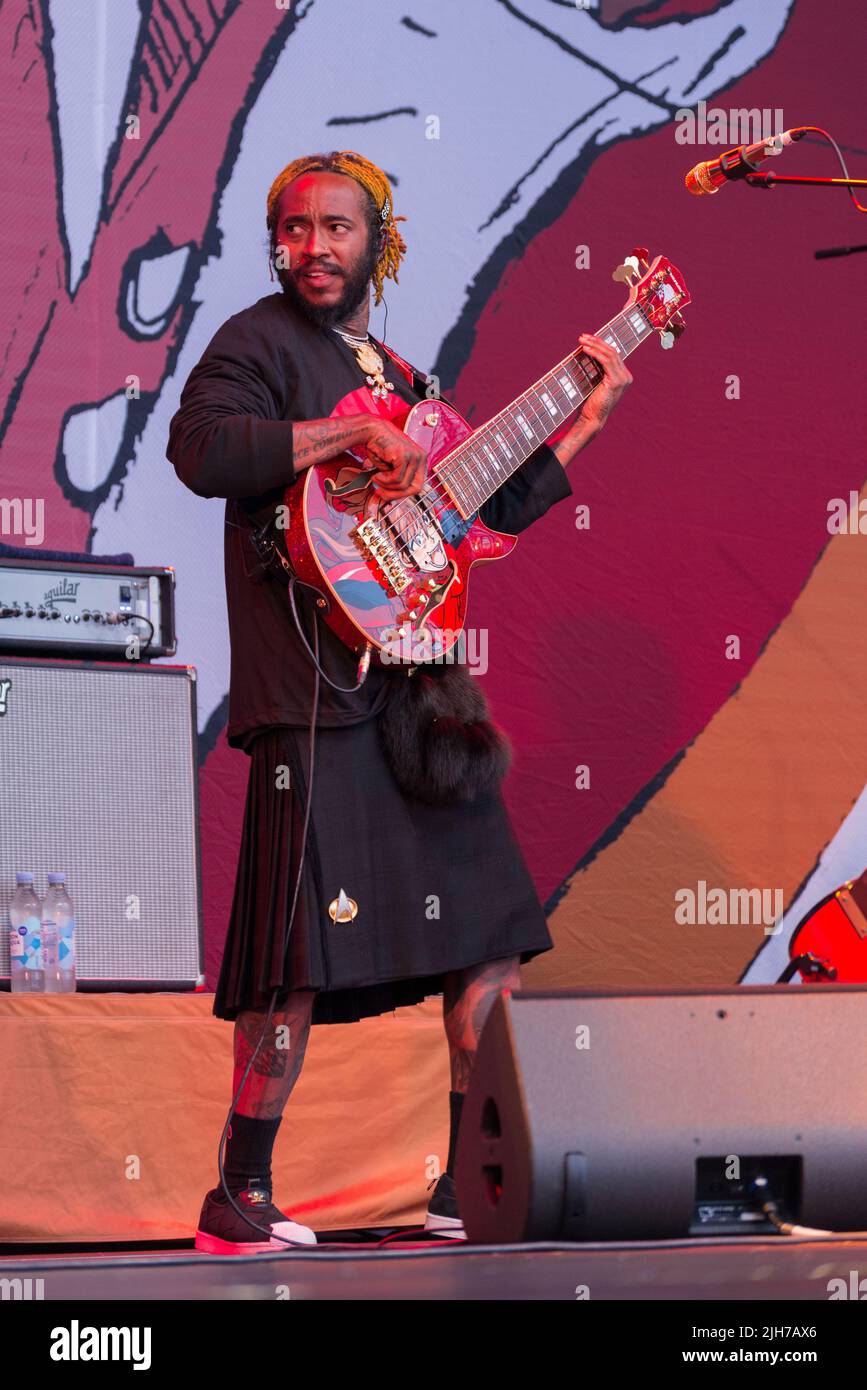 Pori, Finland. 15th July 2022. Thundercat performs at the PO-Stage at ...