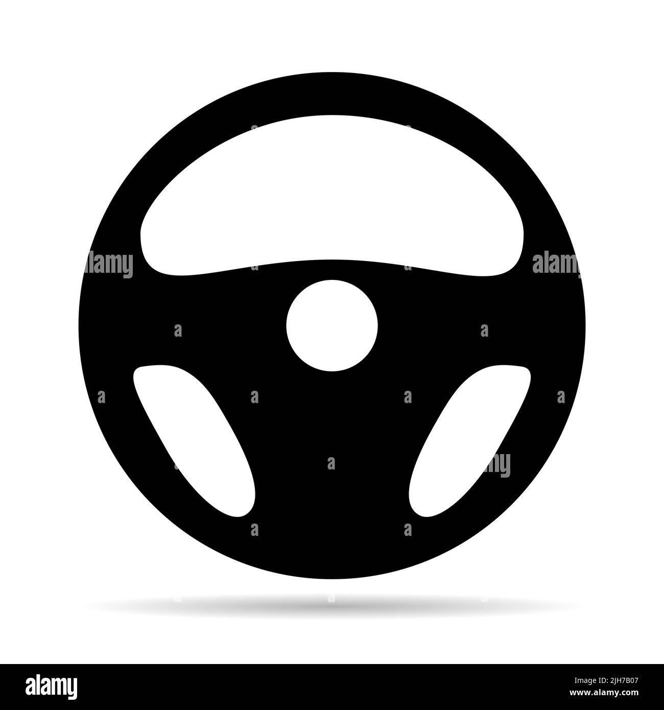 Auto car steering wheel icon, vehicle tire rim symbol, automotive race ...