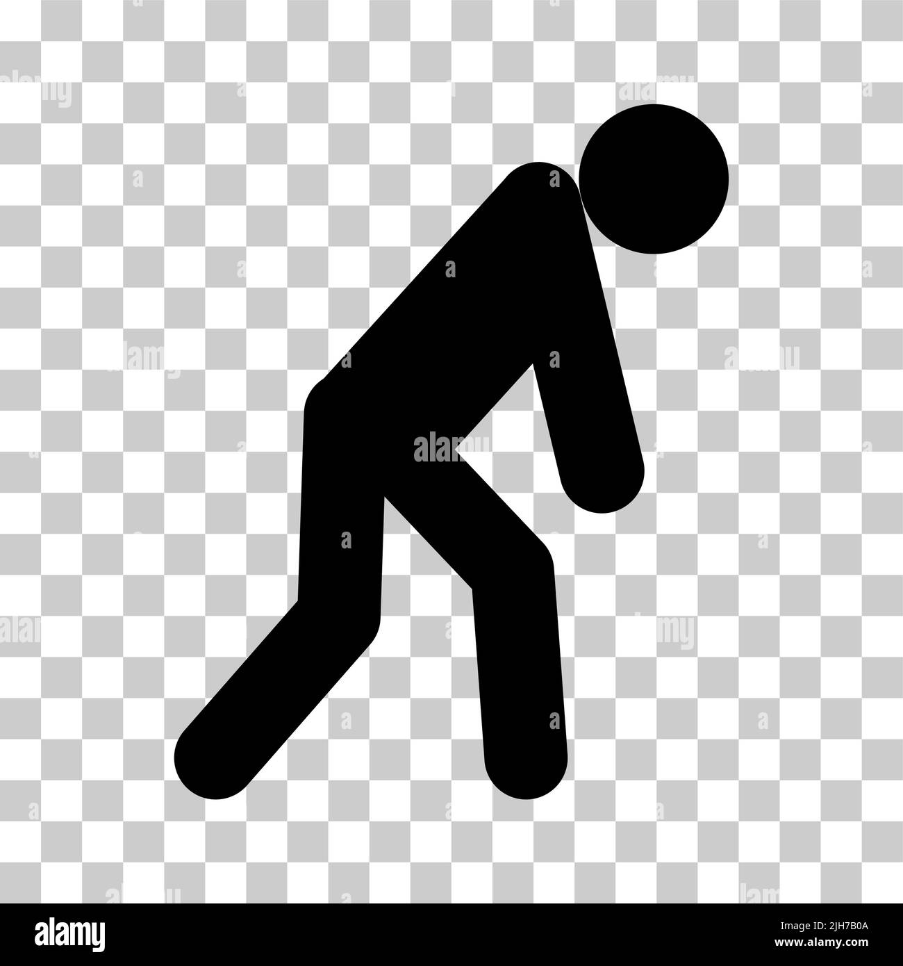 Tired man icon, sleep emotion tired sign, bored concept symbol, graphic ...