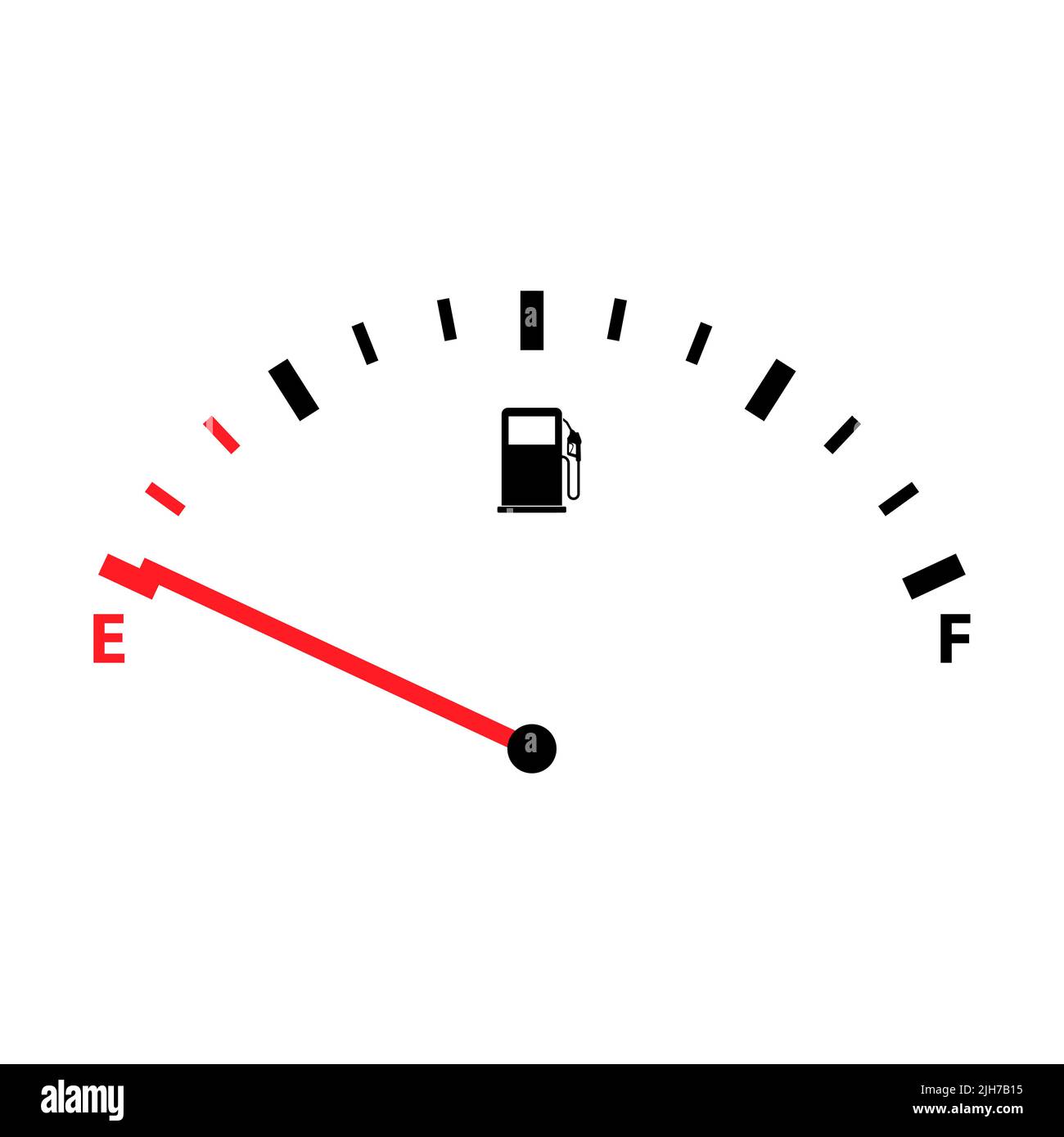 Fuel car indicator icon, gauge petrol automobile meter symbol, control ...