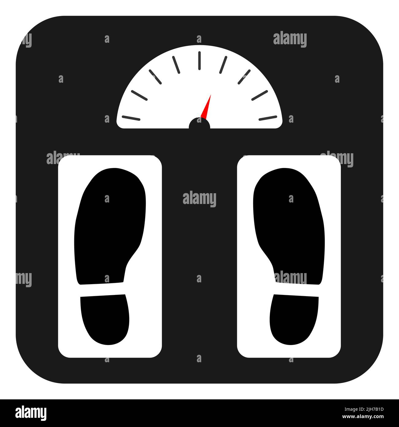 Weight scale icon, healthy diet body symbol, loss calorie measure ...